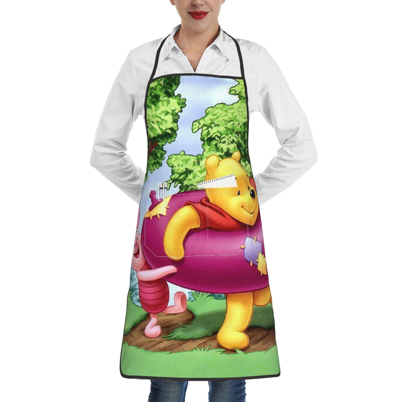 Winnie Waterproof Cooking Aprons, Adjustable Bib Soft Chef Apron With 2 ...