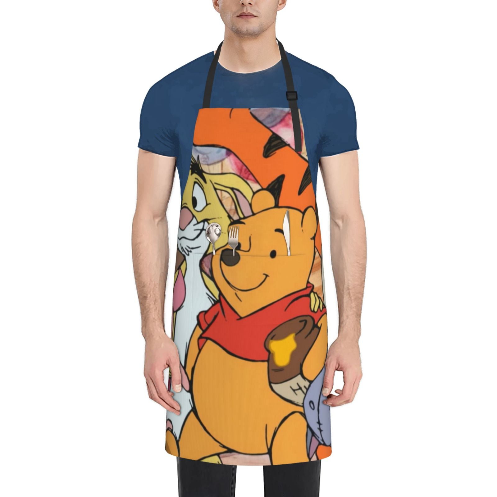 Winnie Waterproof Cooking Aprons, Adjustable Bib Soft Chef Apron With 2 ...