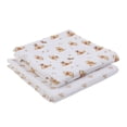 Winnie the Pooh 2pk Muslin Swaddle, 100% Cotton, Ivory, Unisex Infant ...