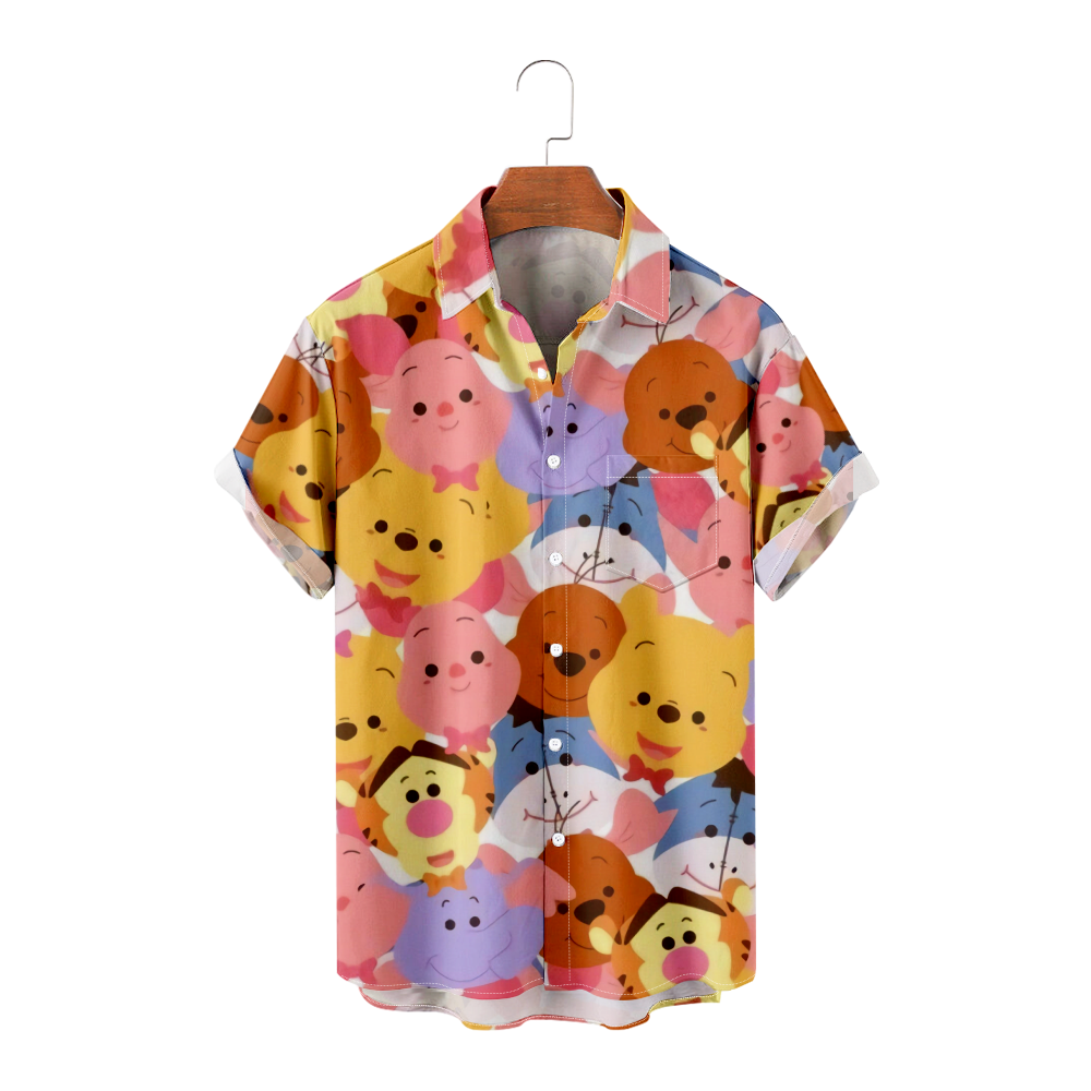 Winnie the Pooh Adult Shirt Fantastic Unique Animation Print Top for ...