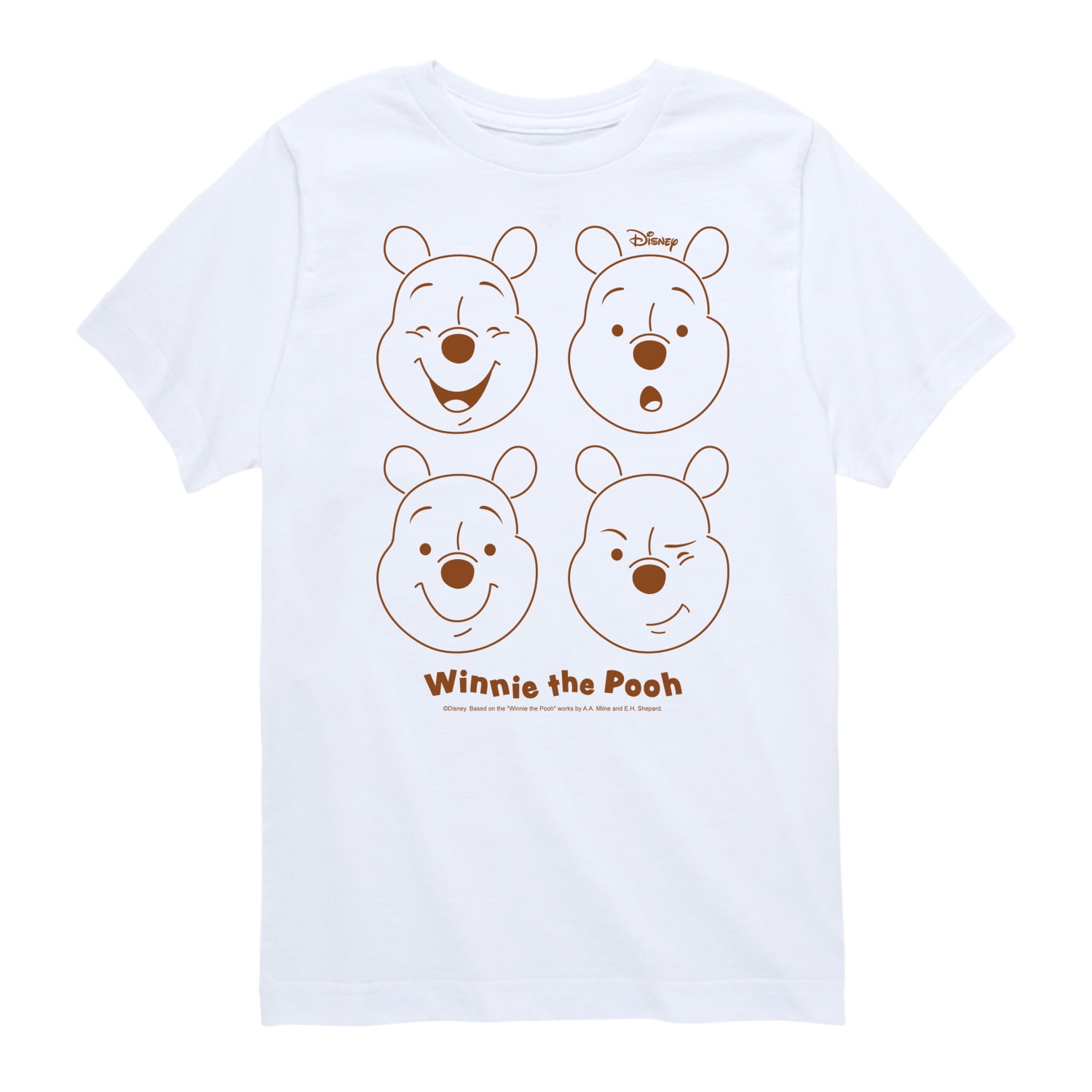 Winnie the Pooh - All the Faces of Pooh - Toddler And Youth Short ...