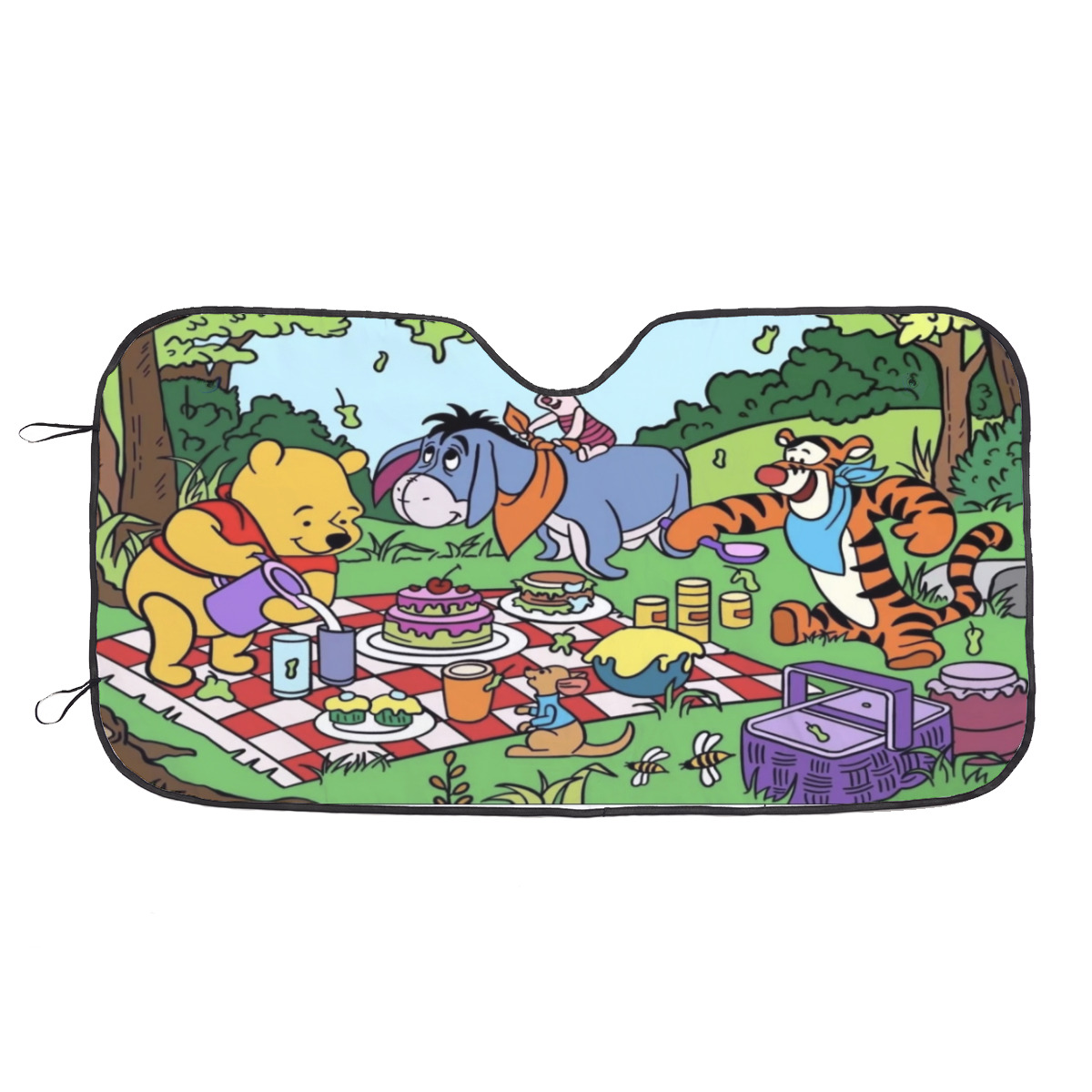 Winnie the Pooh Anime car visor Front windshield foldable UV visor ...
