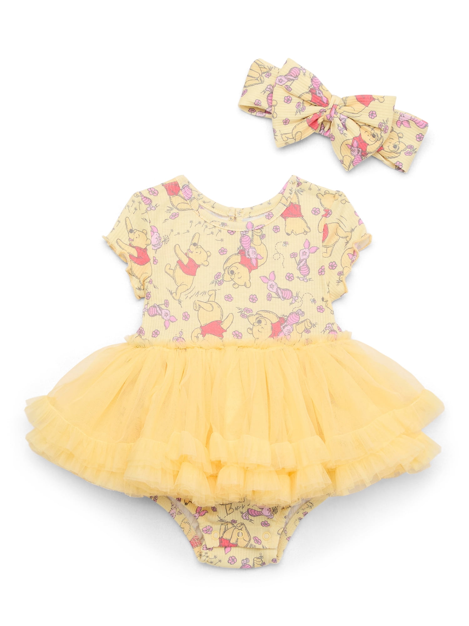 Winnie the Pooh Baby Girl Tutu Set, 2-Piece, Sizes 0-24 Months ...
