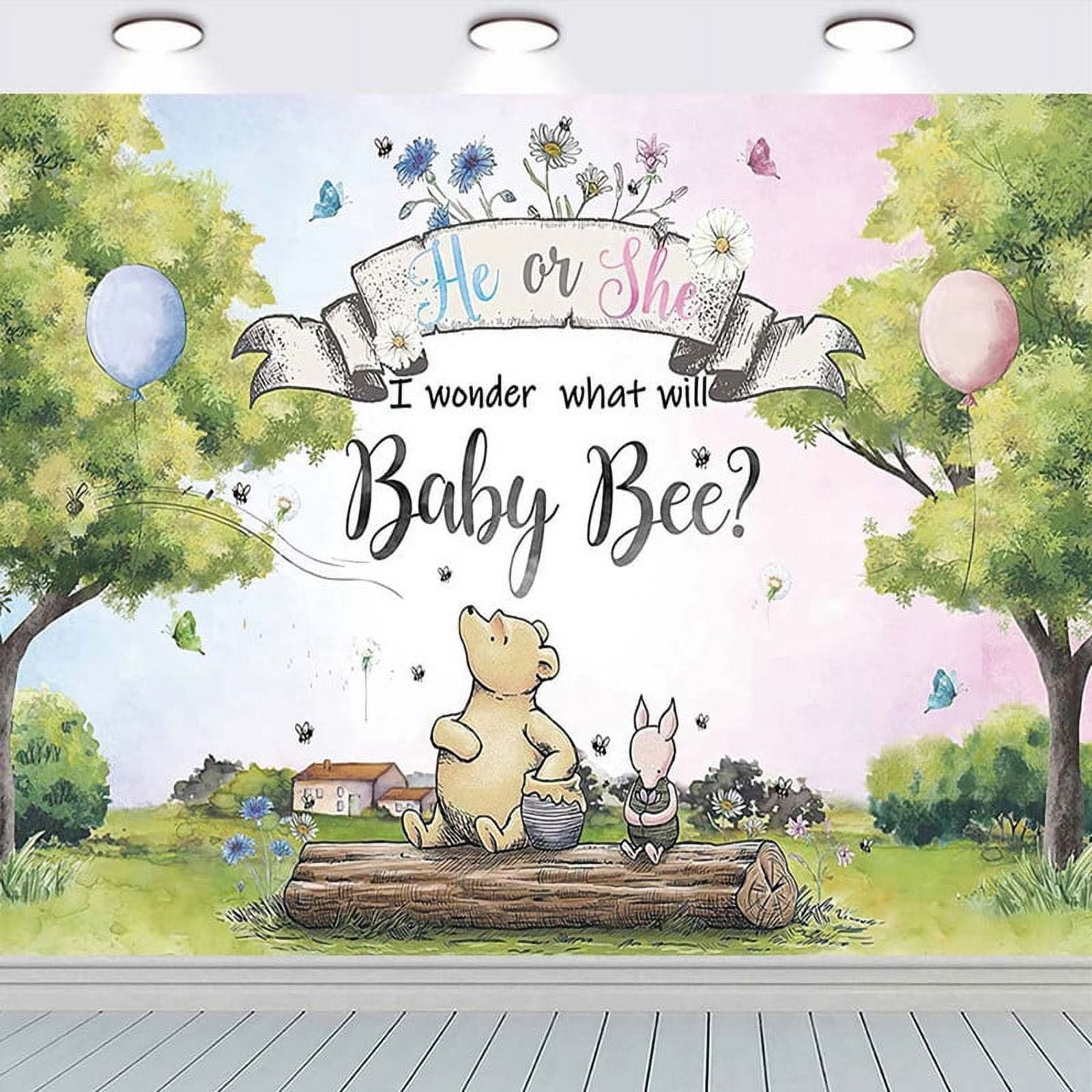 Winnie the Pooh Background Taspestry Post Banner Backdrop Party ...