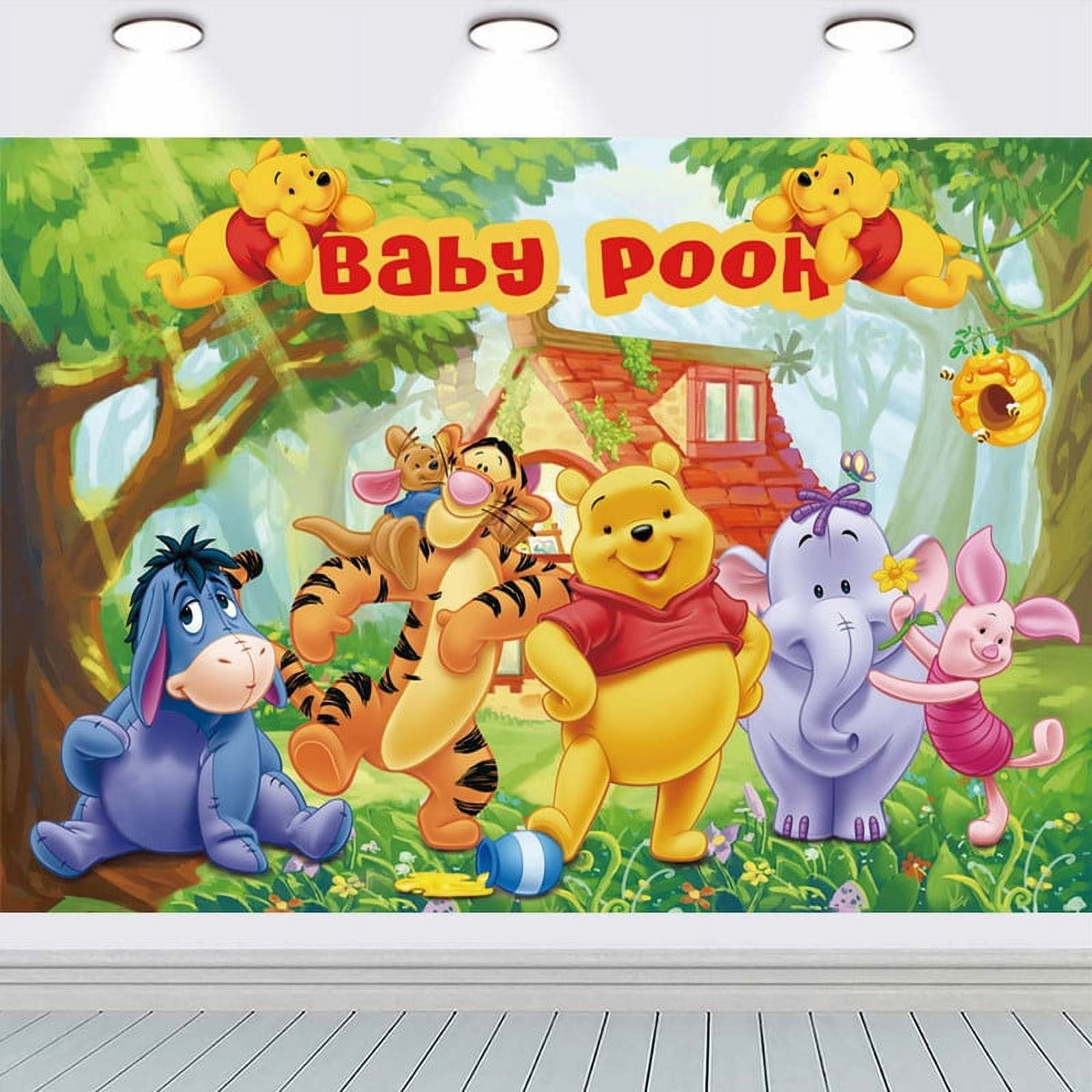 Winnie the Pooh Background Taspestry Post Banner Backdrop Party ...
