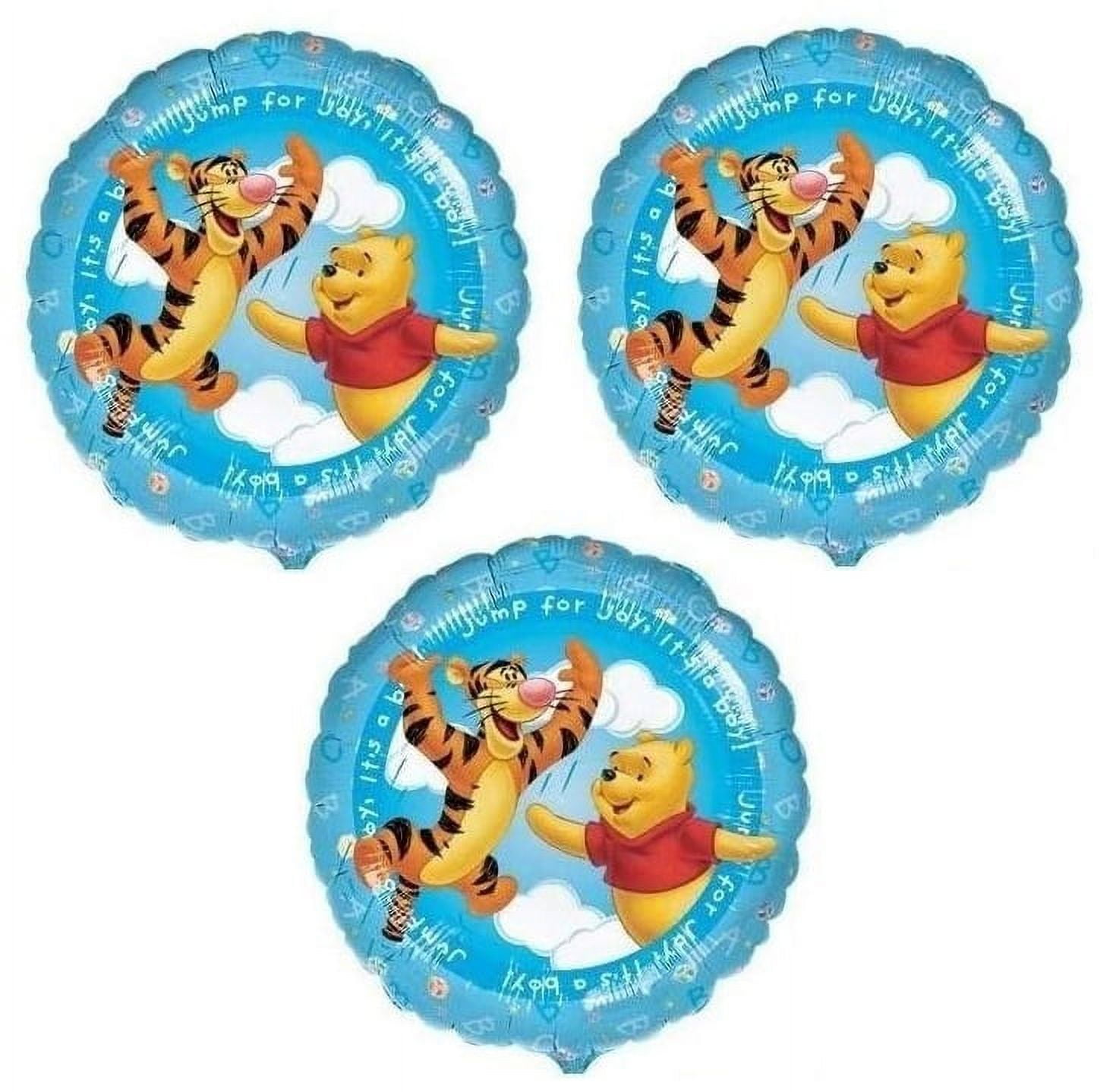 Winnie the Pooh Bear and Tigger 3 Piece 18" Boy Baby Shower Mylar ...