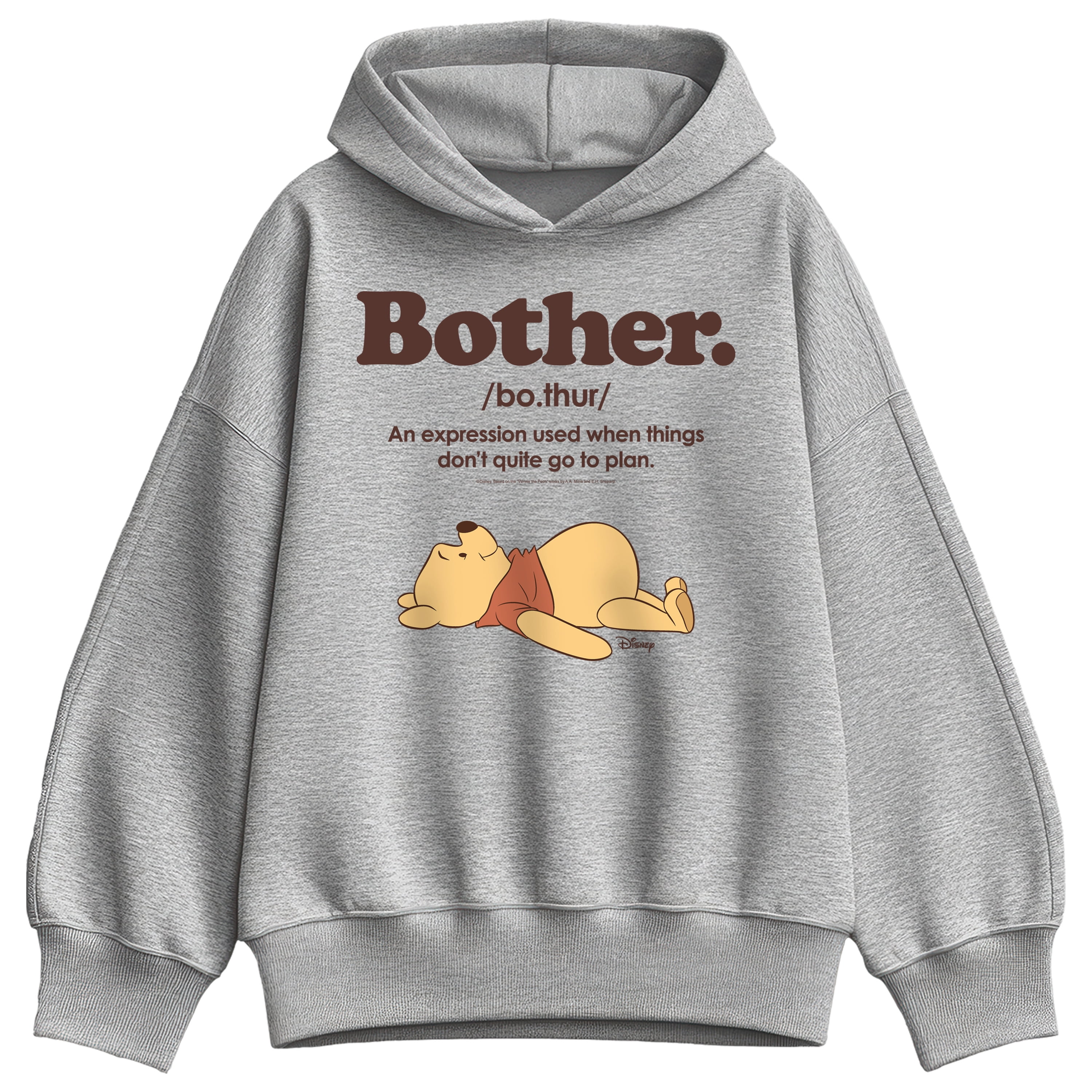 Winnie the Pooh - Bother Definition - Women's Oversized Fleece Hoodie ...