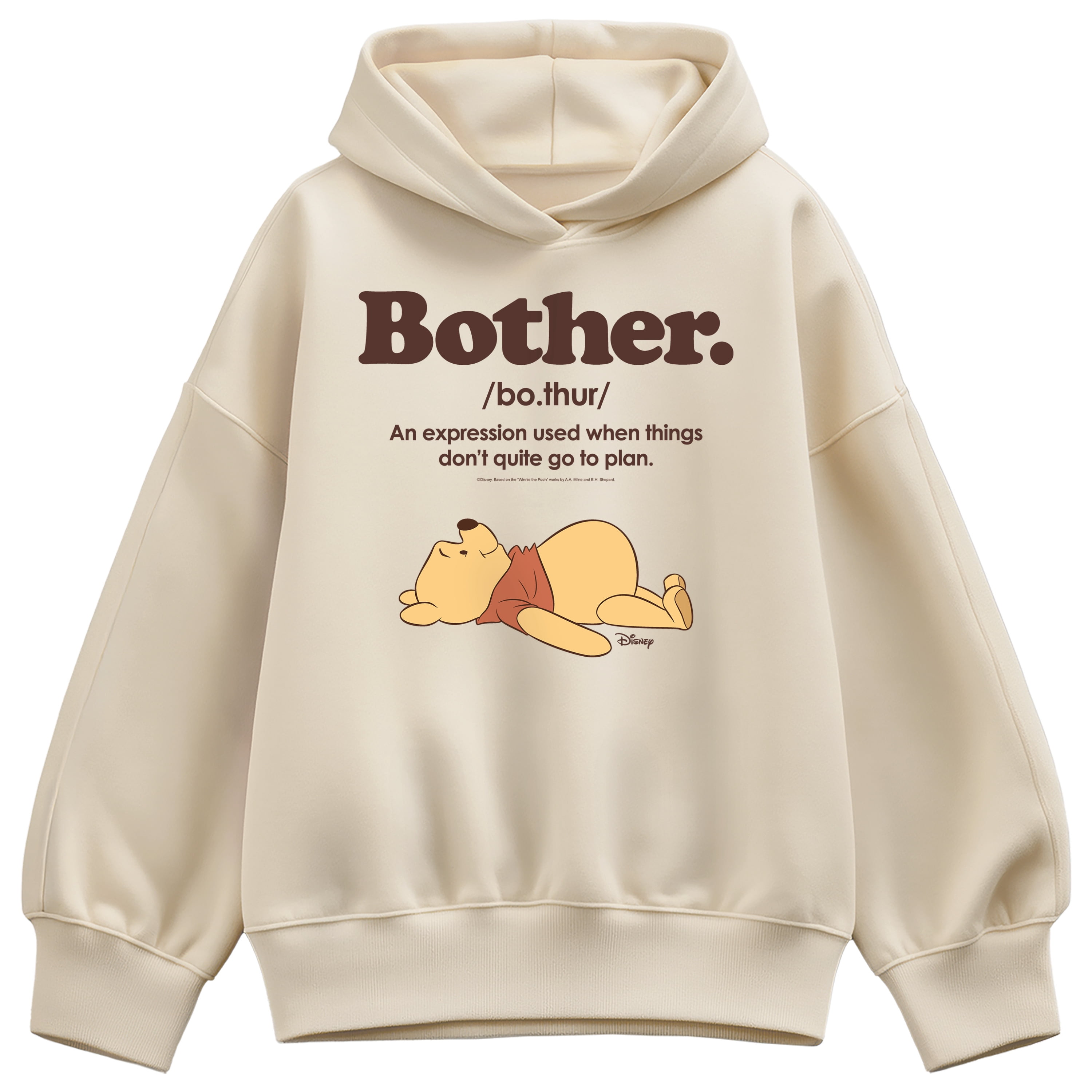 Winnie the Pooh - Bother Definition - Women's Oversized Fleece Hoodie ...