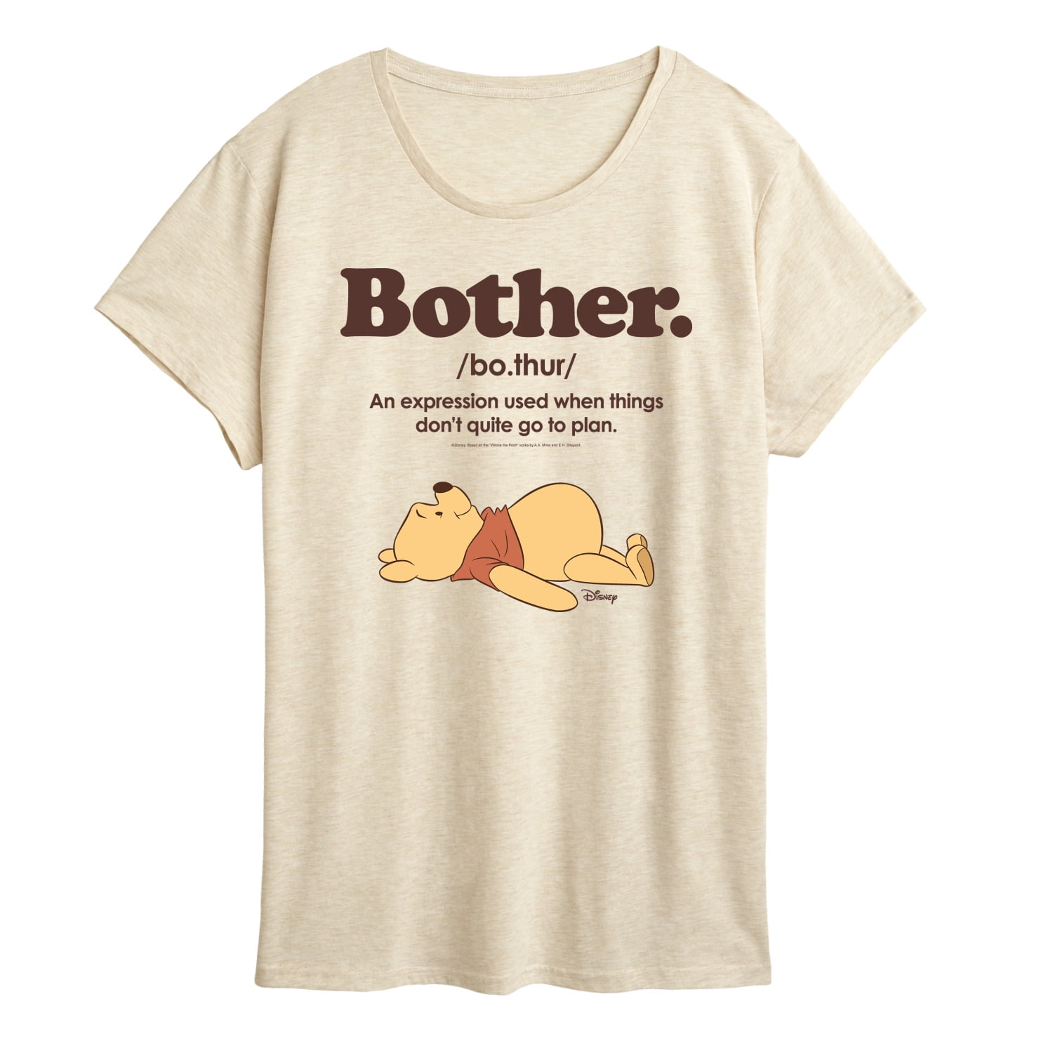 Winnie the Pooh - Bother Definition - Women's Short Sleeve Graphic T ...