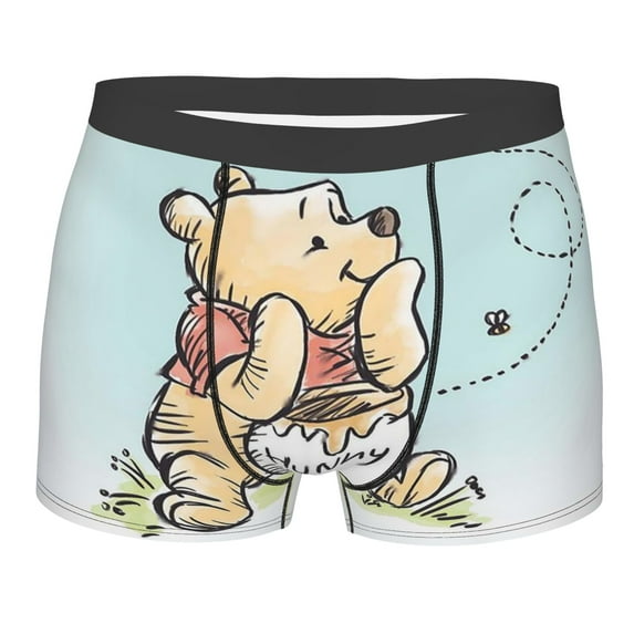 Winnie the Pooh Breathable Men's Boxer Briefs Underwear Cool Stretch ...