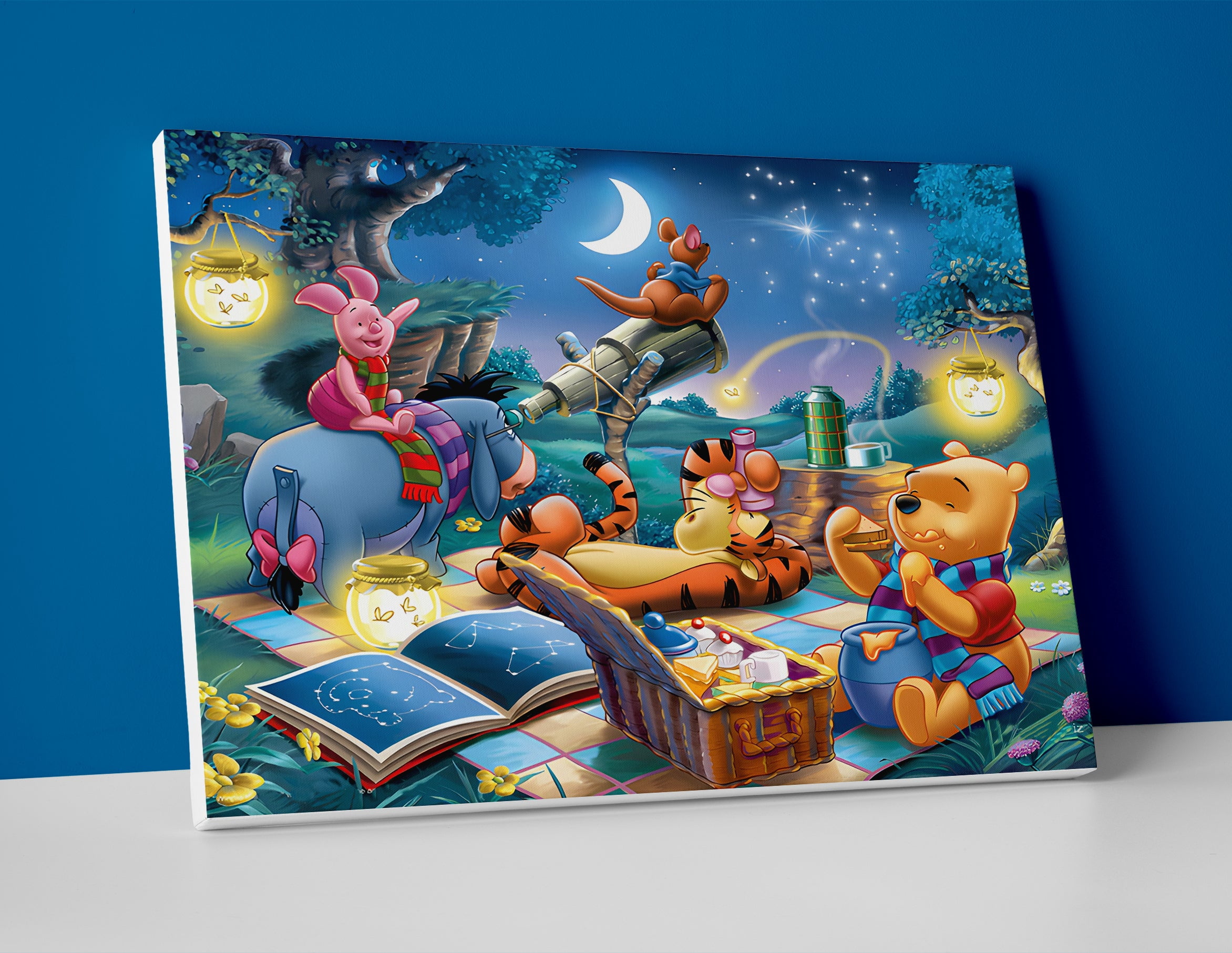 Winnie the Pooh Characters Poster or Canvas Wall Art - Walmart.com
