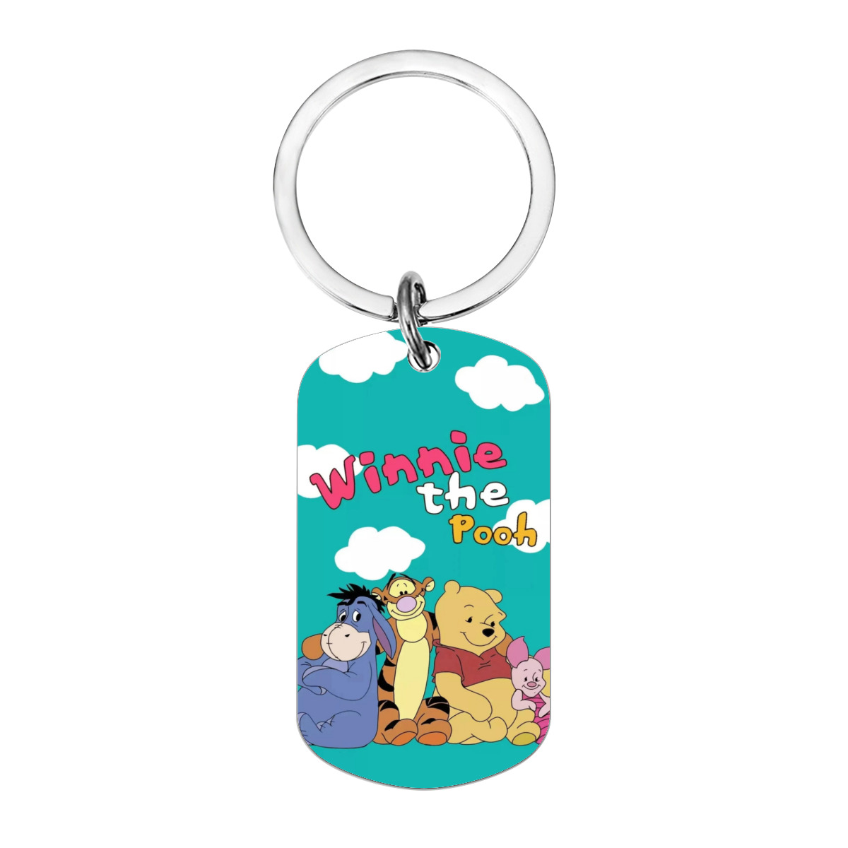 Winnie the Pooh Keychain double side design animation pattern pendant ...