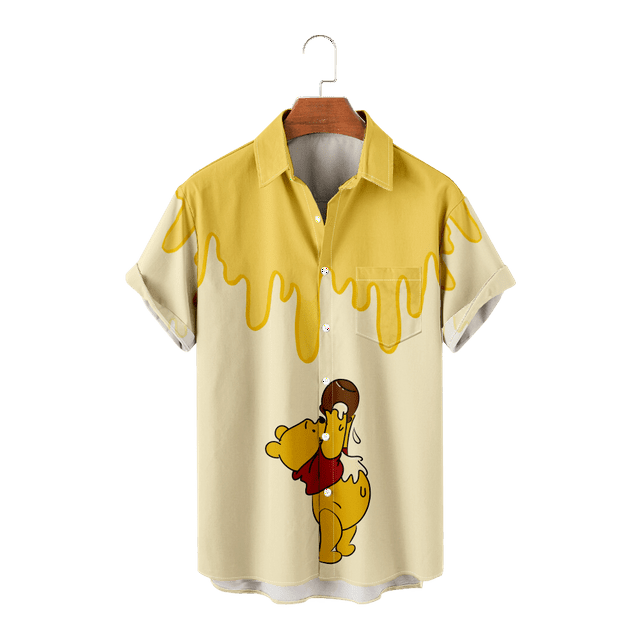 Winnie the Pooh Men's Shirt Novelty Practical Attractive Design Top for ...