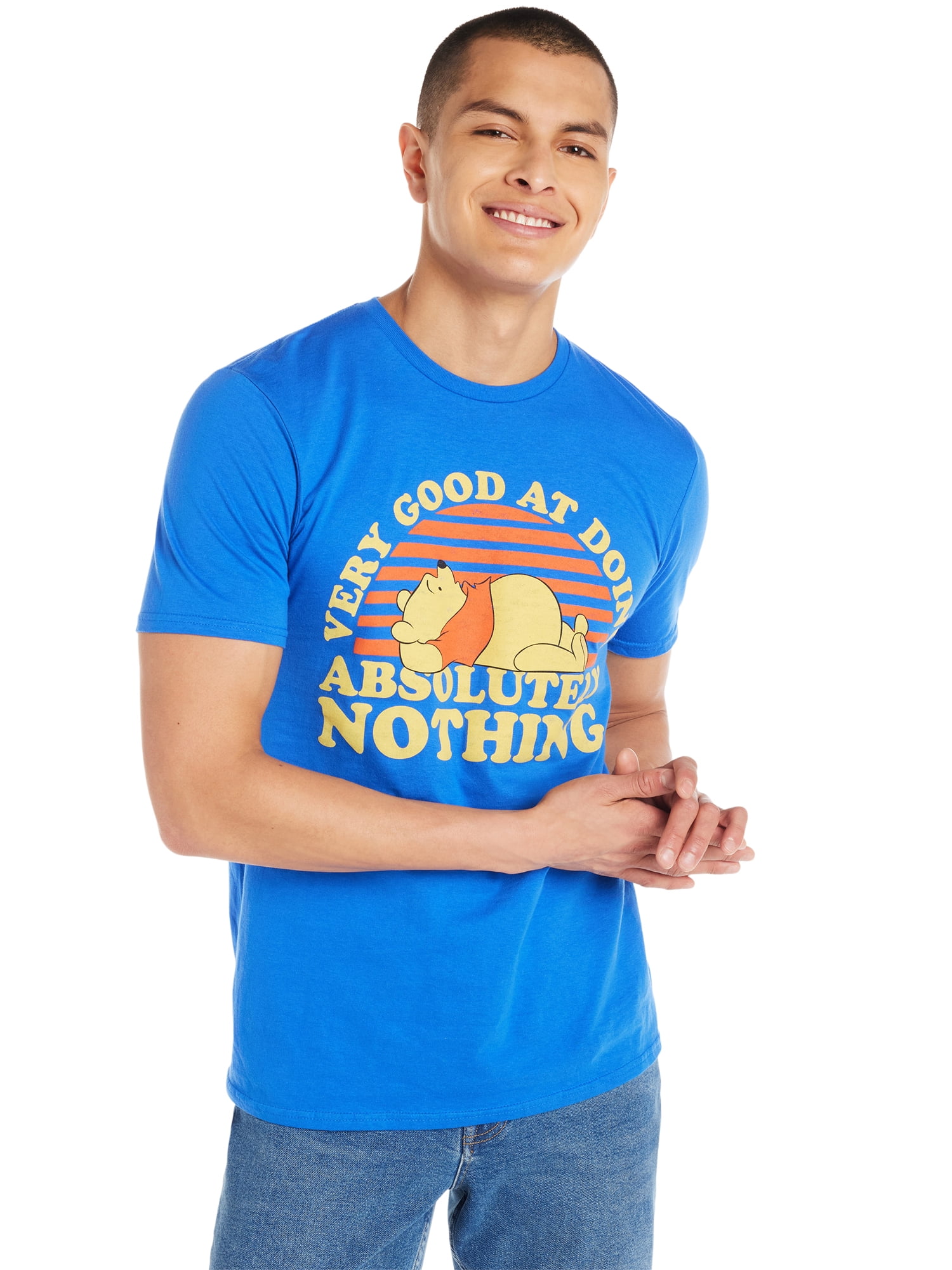 Winnie The Pooh Mens And Big Mens Cotton Graphic T Shirt Sizes S 3xl