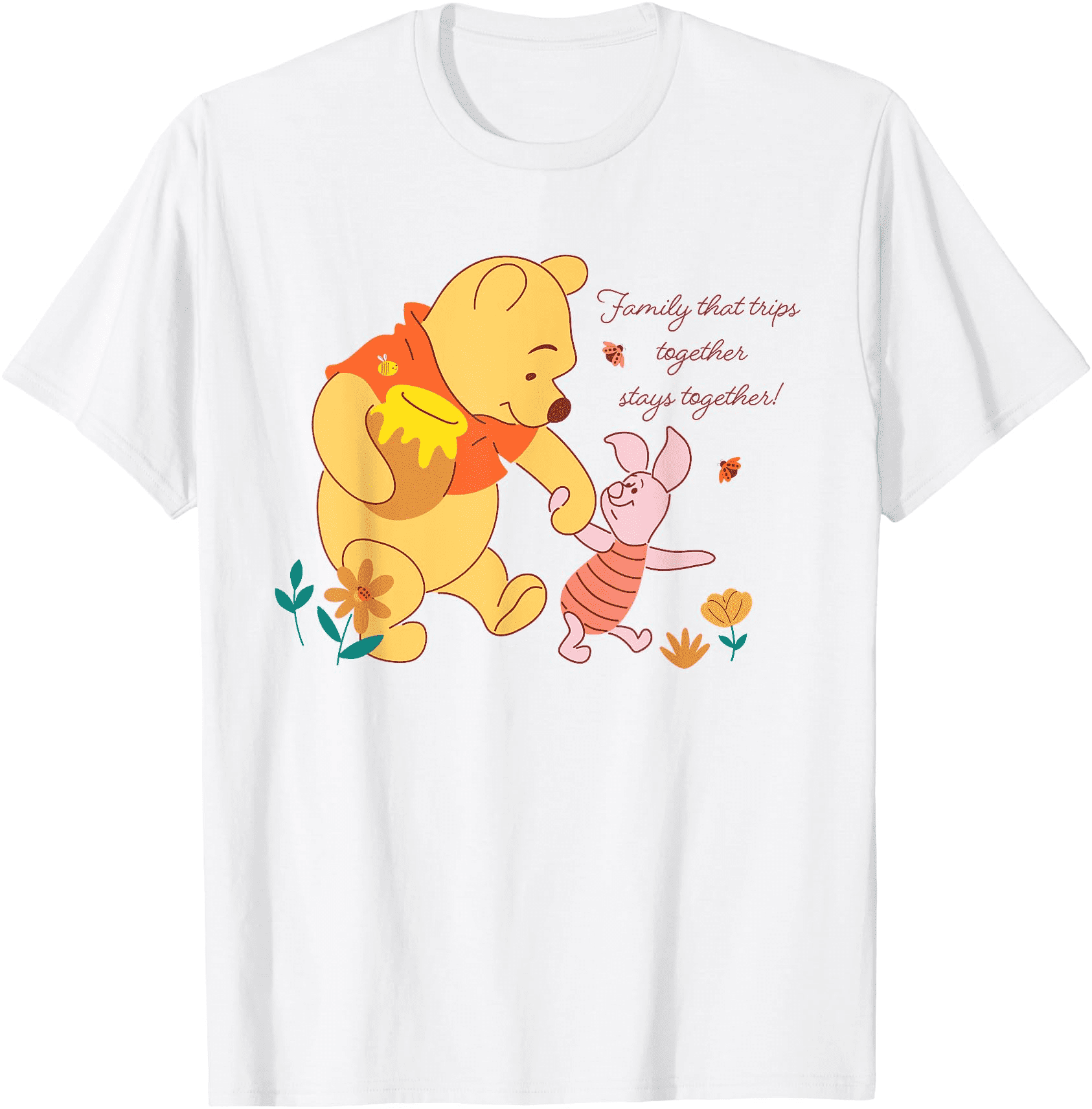 Winnie the Pooh & Piglet Family Trip Vacation 2025 Unisex Softstyle T ...