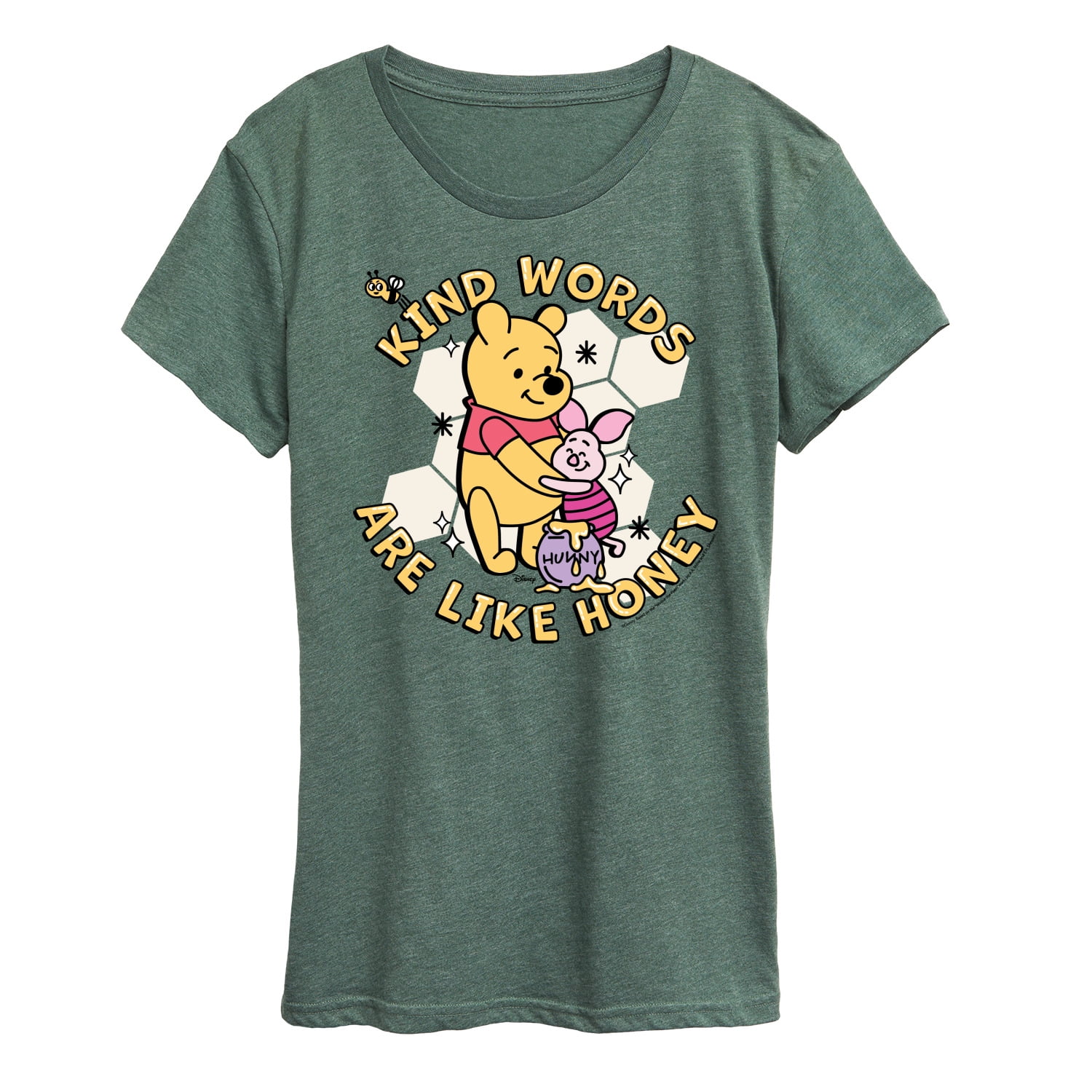 Winnie the Pooh - Pooh And Piglet Kind Words Are Like Honey - Women's ...