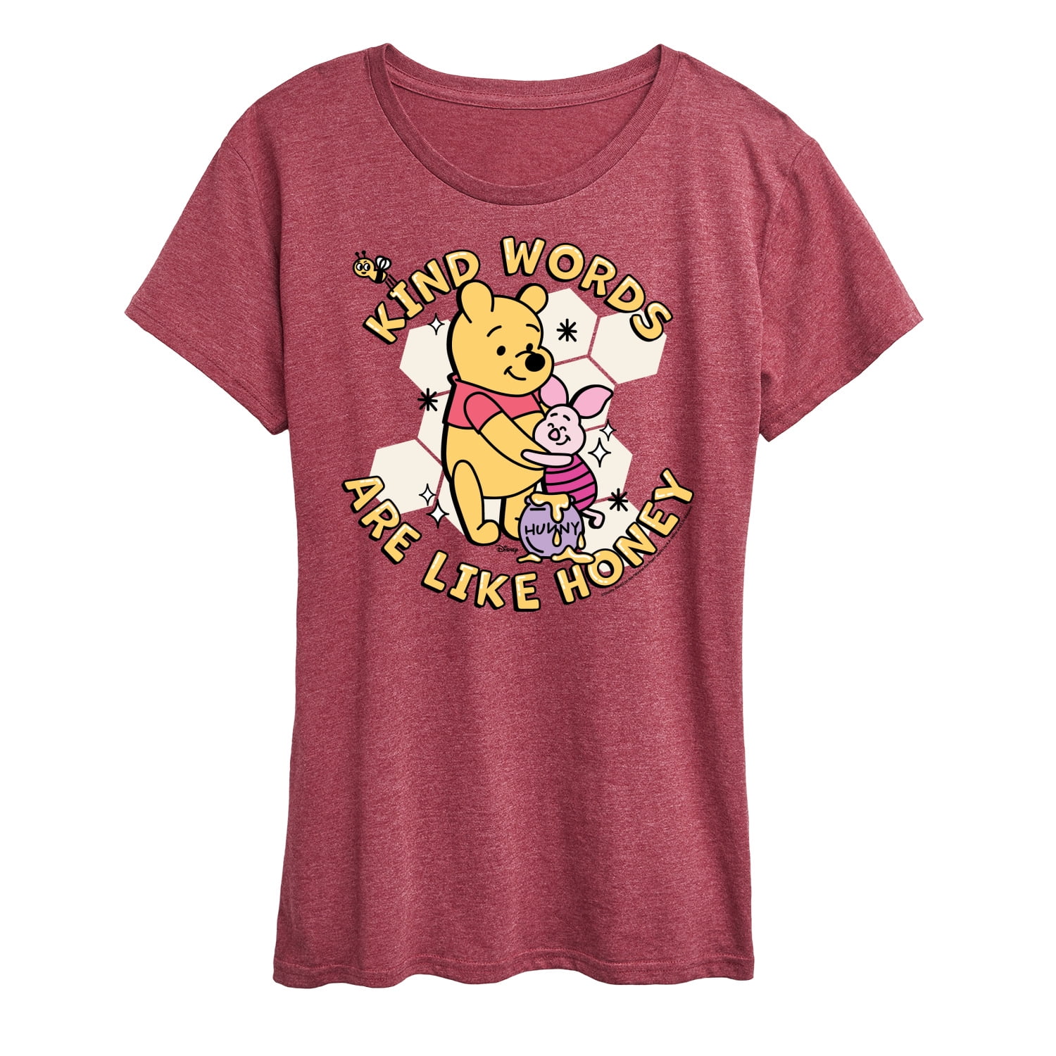 Winnie the Pooh - Pooh And Piglet Kind Words Are Like Honey - Women's ...