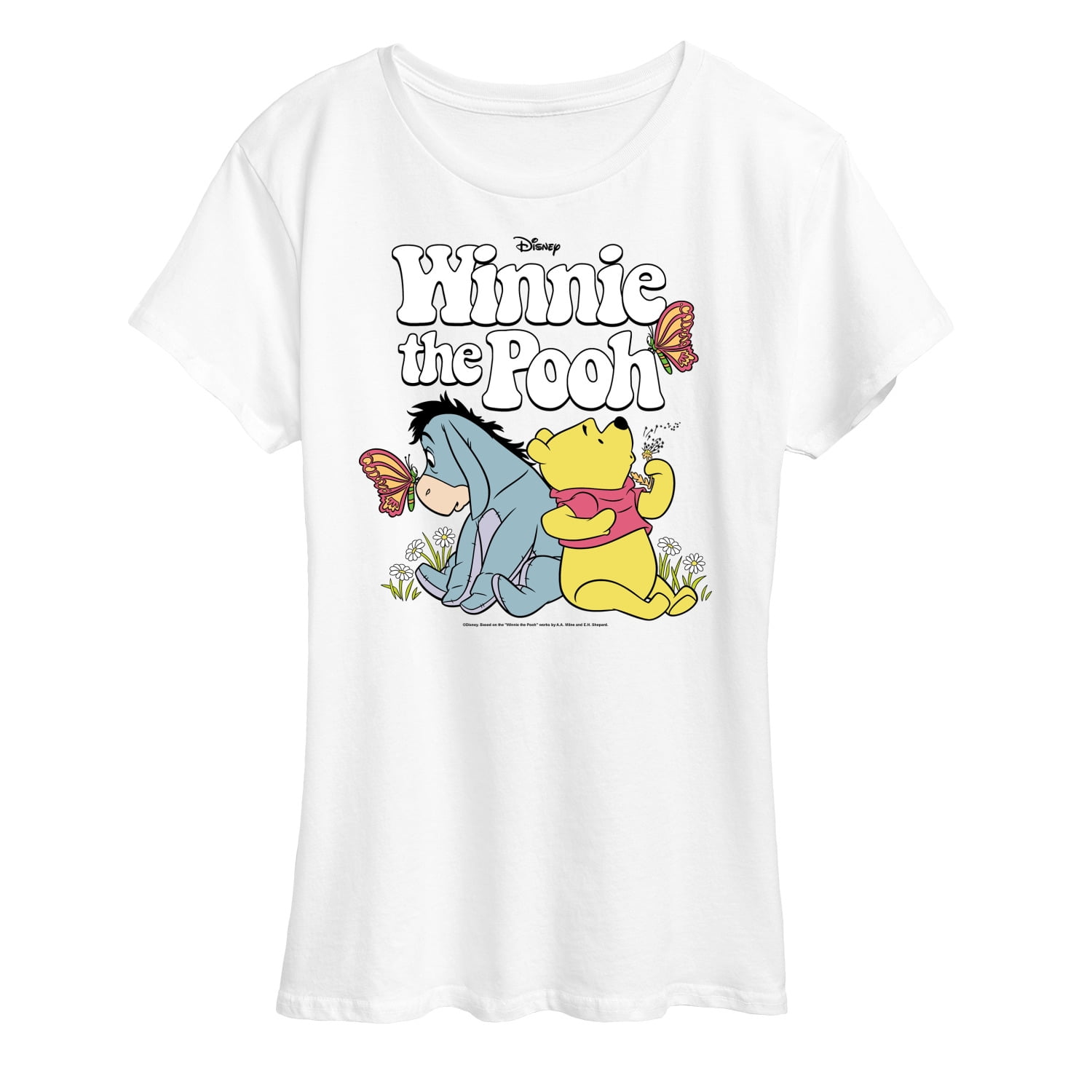 Winnie the Pooh - Pooh Bear and Eeyore Sitting and Relaxing - Women's ...