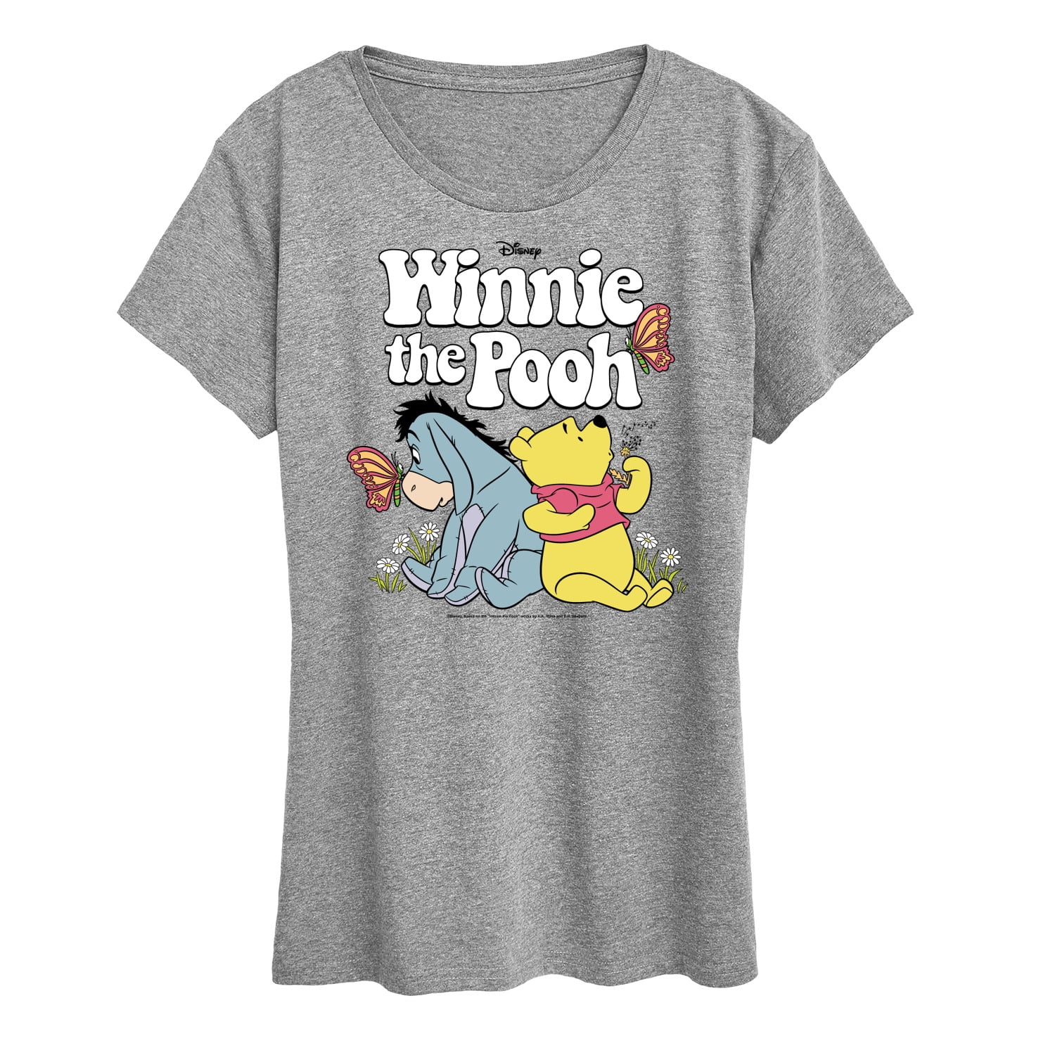 Winnie the Pooh - Pooh Bear and Eeyore Sitting and Relaxing - Women's ...