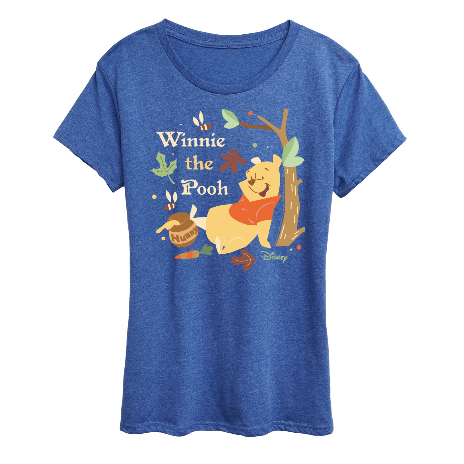 Winnie the Pooh - Pooh Under Tree -Kids Women's Short Sleeve Graphic T ...