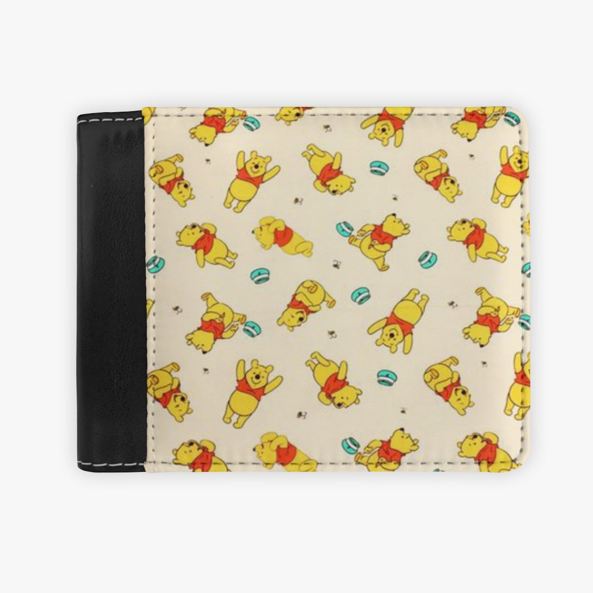 Winnie the Pooh Slim Wallet for Men ID Window with RFID Blocking Front ...