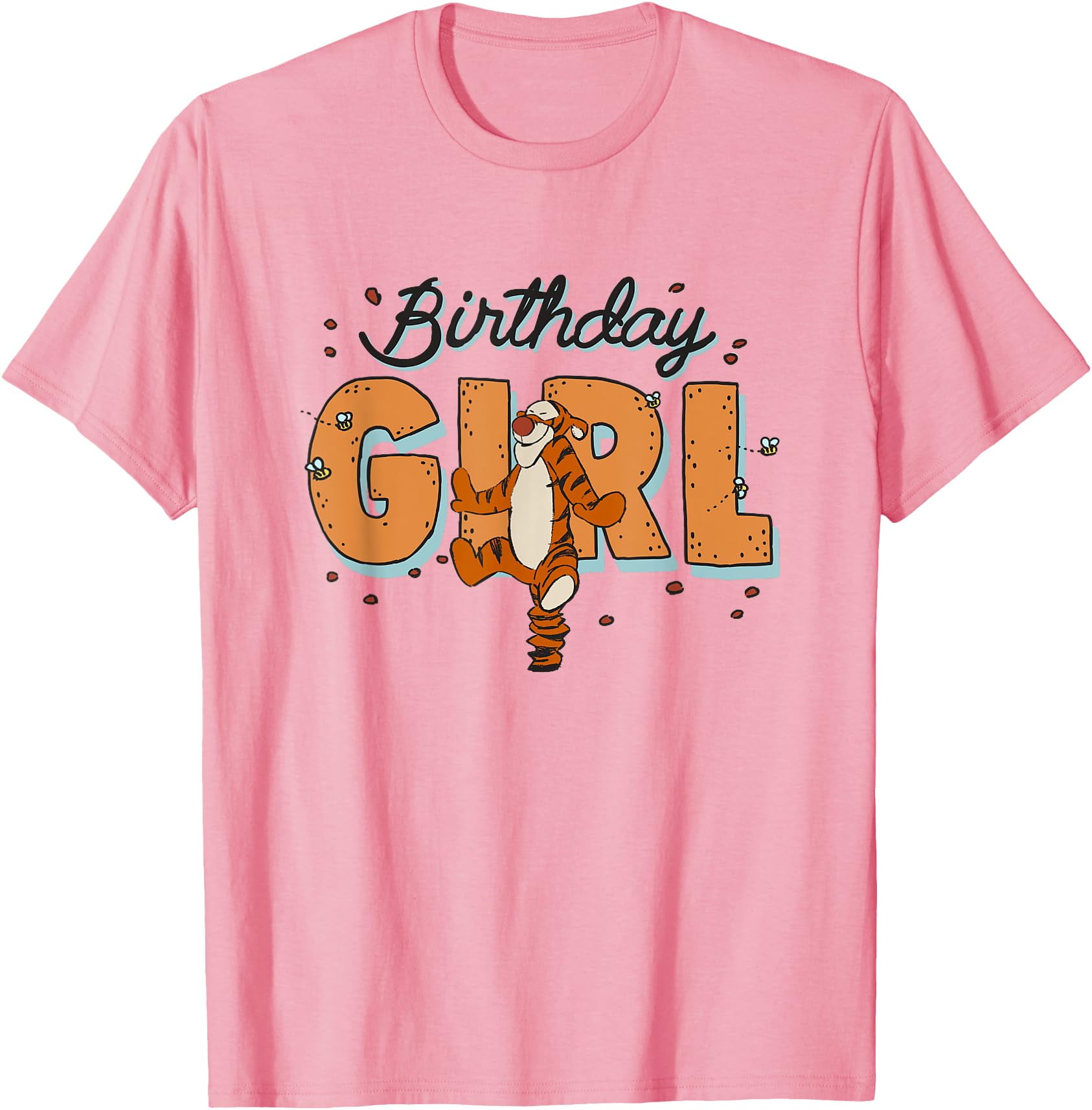 Winnie the Pooh Tigger Birthday Girl Buzzing Bees Unisex Softstyle T ...