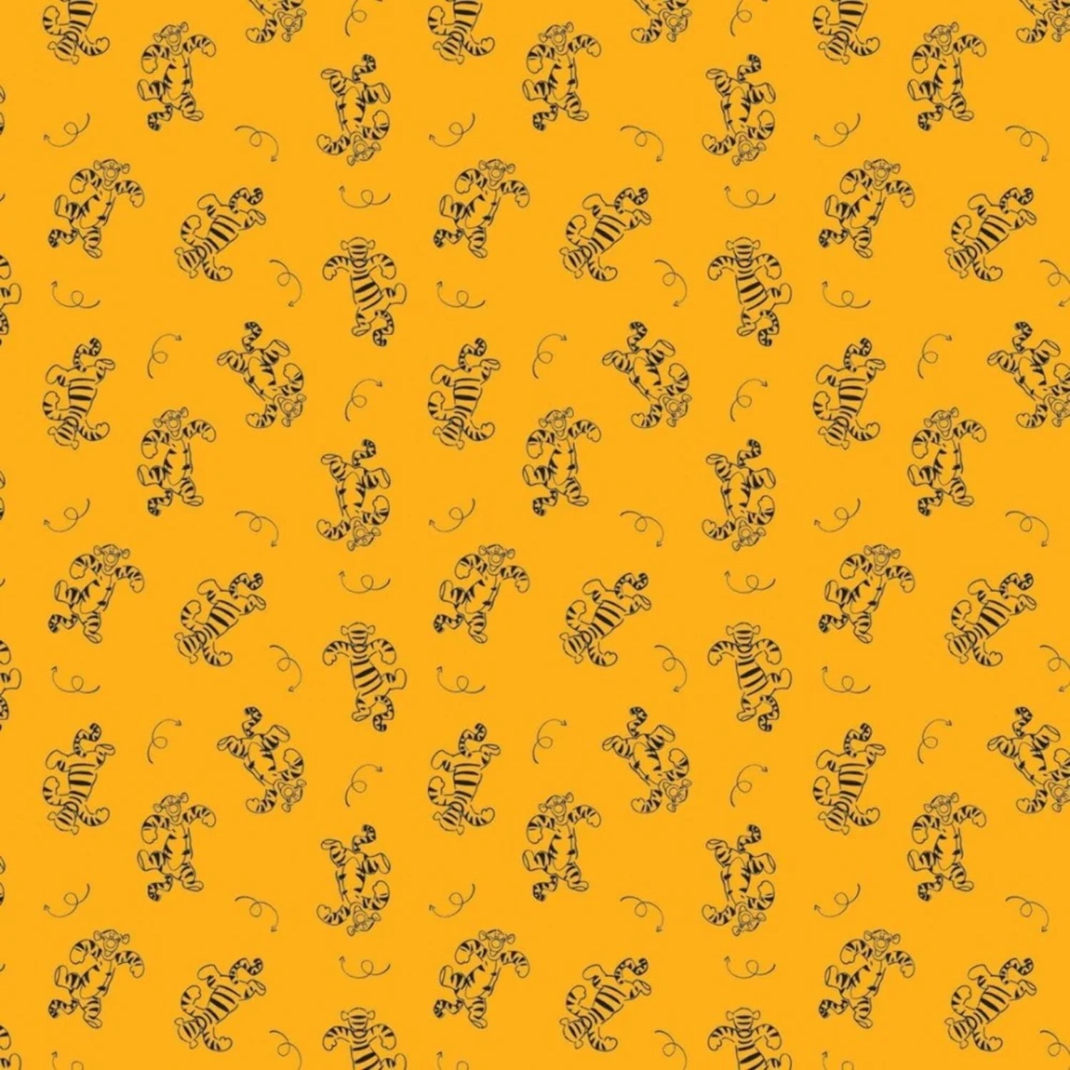 Winnie the Pooh Tigger Orange Flannel Fabric - Walmart.com