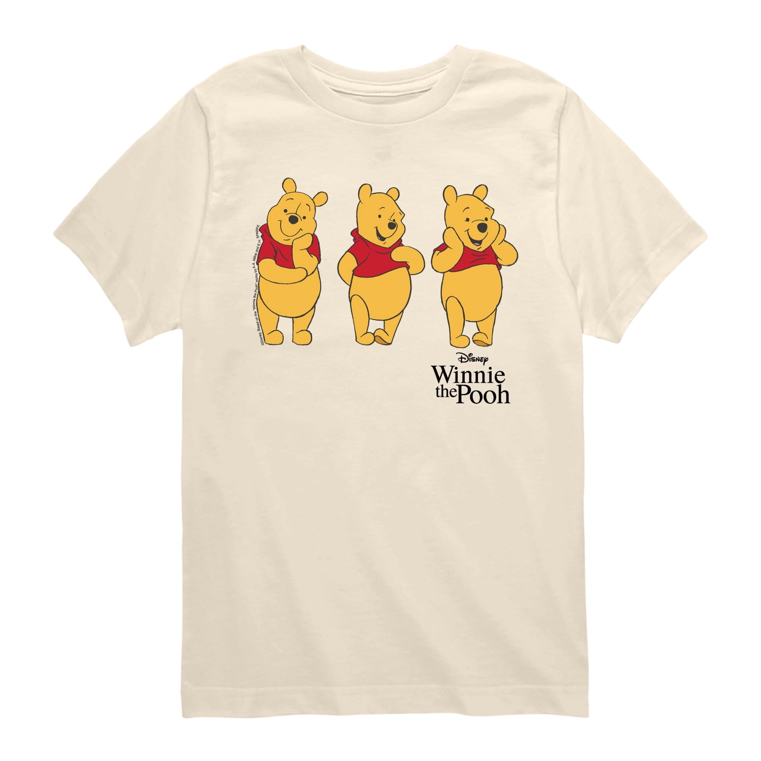 Winnie the Pooh - Triple Pooh - Youth Boys Short Sleeve Graphic T-Shirt ...