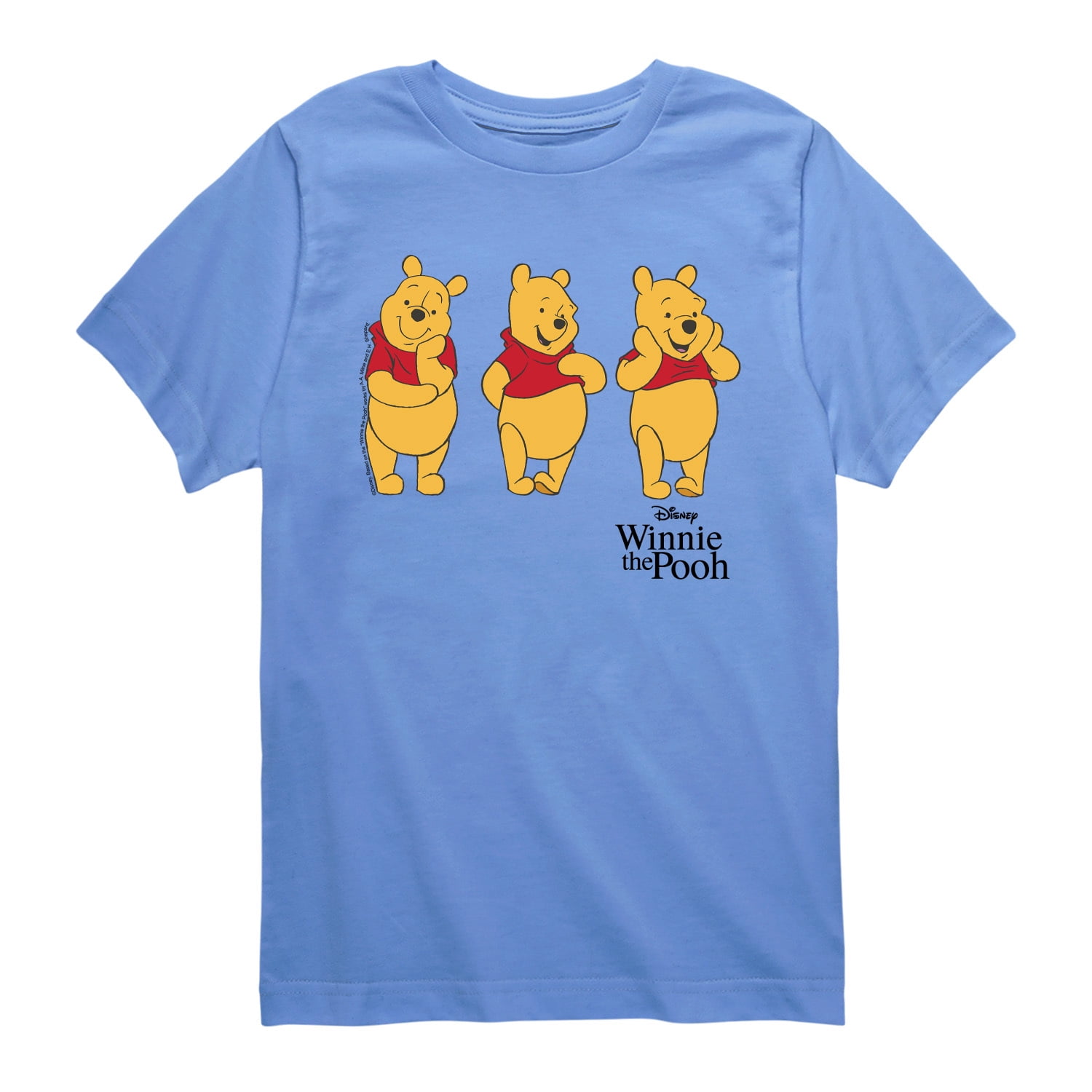 Winnie the Pooh - Triple Pooh - Youth Boys Short Sleeve Graphic T-Shirt ...