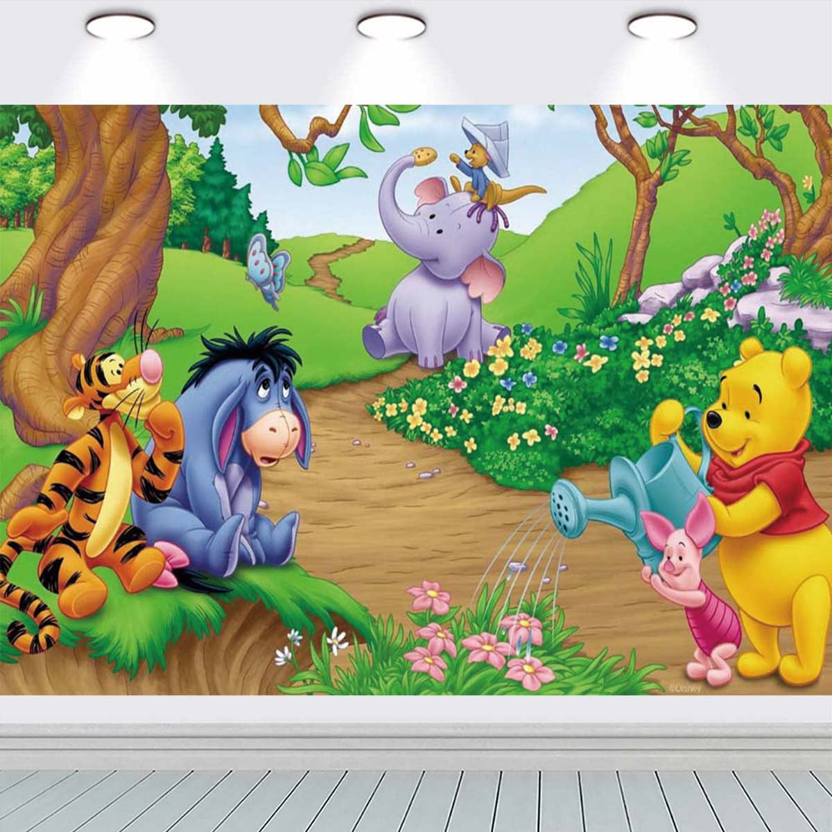 Winnie the Pooh school Wall Decor Taspestry Poster Banner Backdrop ...