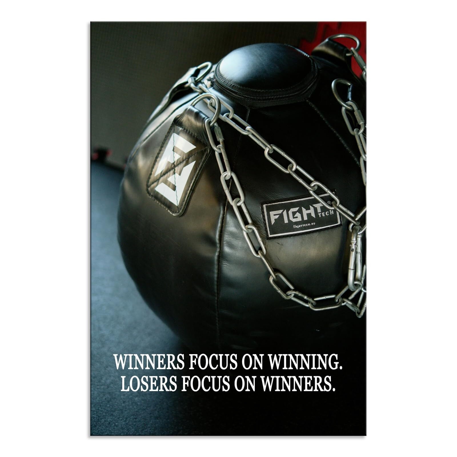 Winning Mindset Boxing Art "Winners Focus on Winning" Quote Competitive ...