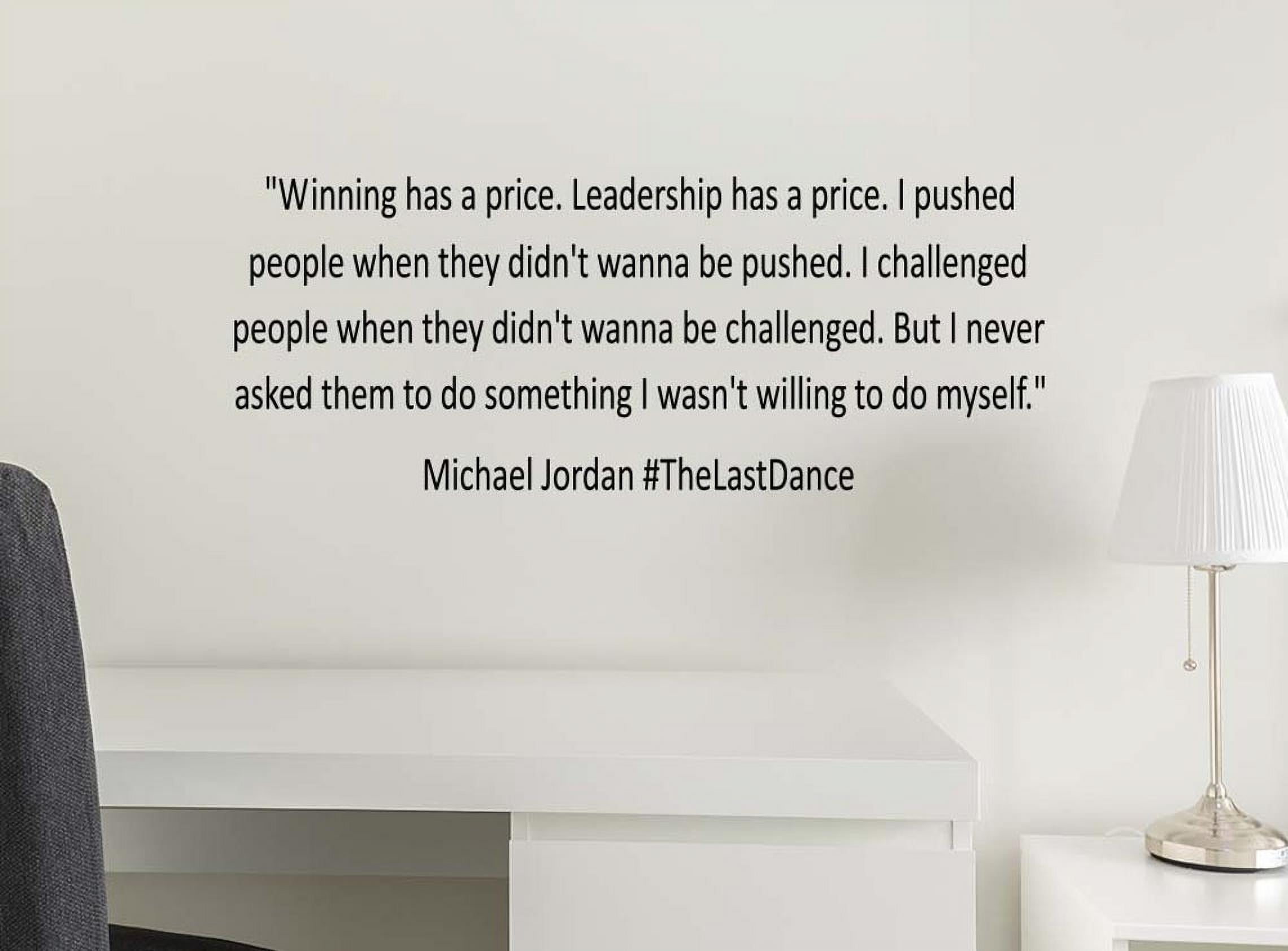 Winning has a Price. Leadership has a Price 23 x 9 Vinyl Wall Quote ...