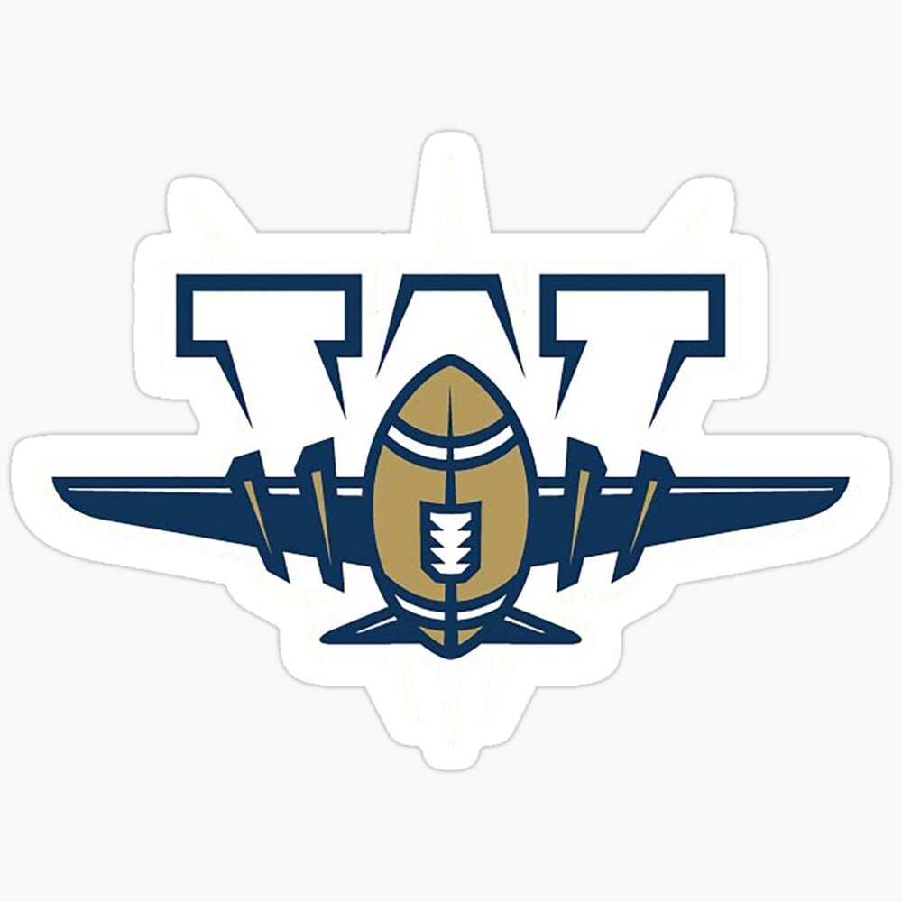 Winnipeg Blue Bombers Logo With Bombing Planes Sticker Baseball Sticker ...