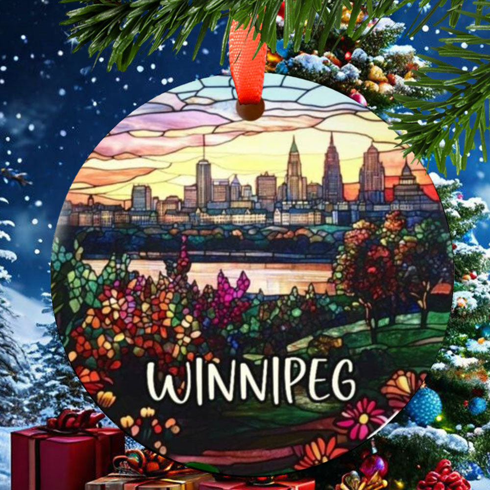 Winnipeg Christmas Ornament, Ceramic, Acrylic - Oceania Travel Souvenir ...