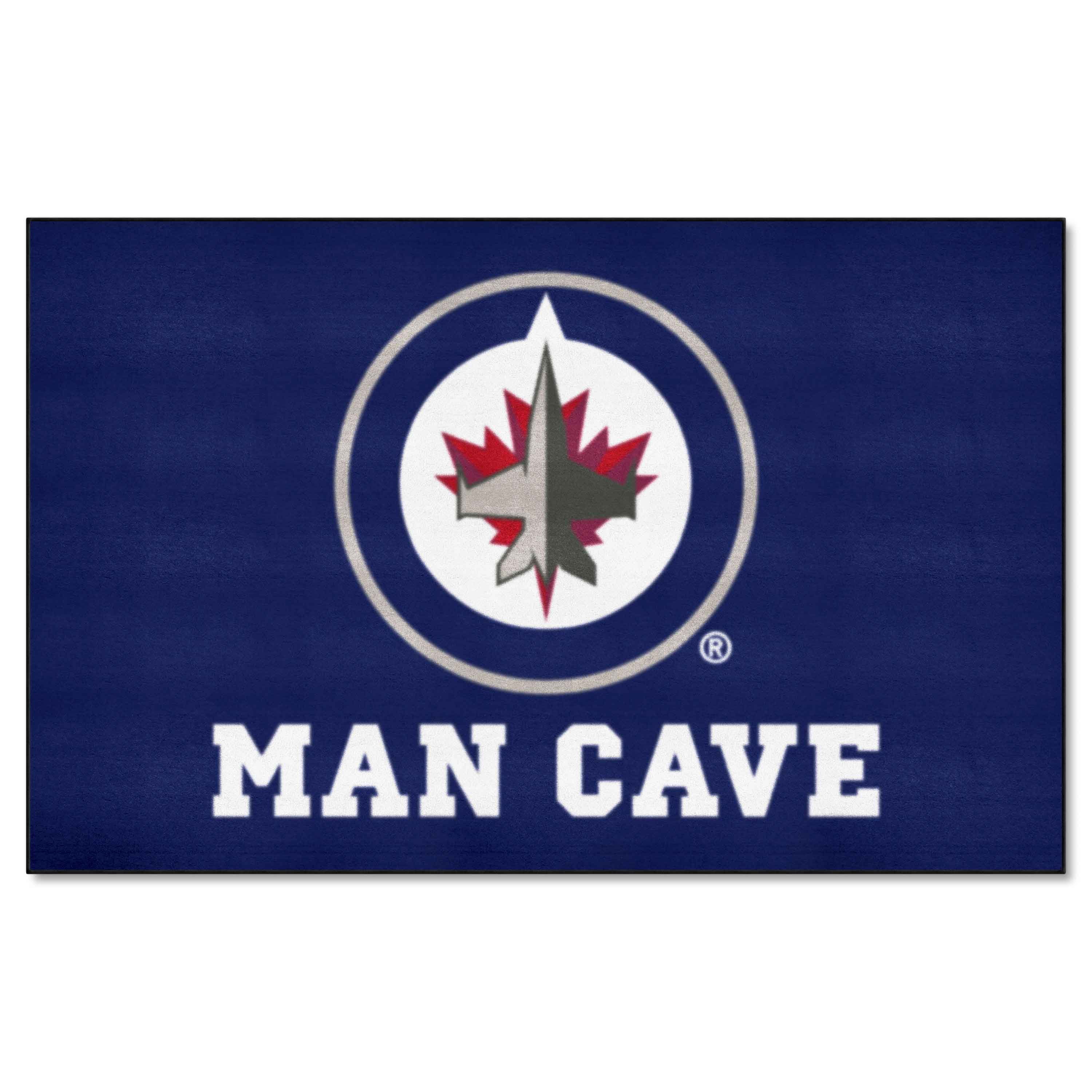 Winnipeg Jets Economy 5 Foot x 8 Foot Man Cave Mat - Walmart.com