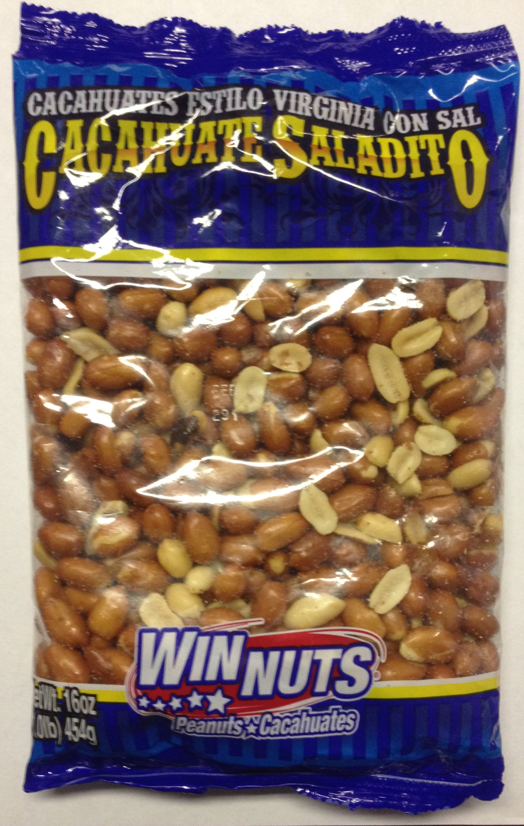 Winnuts Saladito Salted Peanuts, 1 lb - Walmart.com