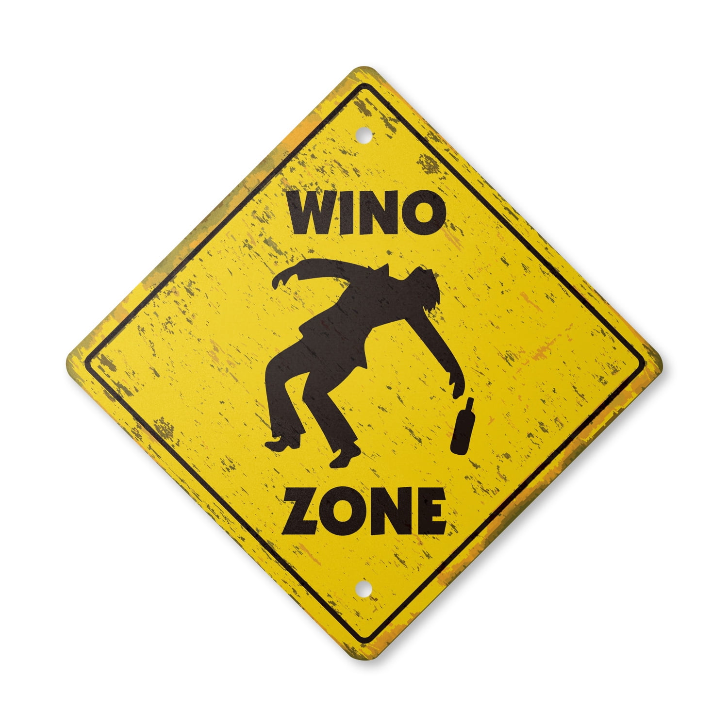 Wino Vintage Crossing Sign Zone Xing | Indoor/Outdoor Plastic | 20 ...