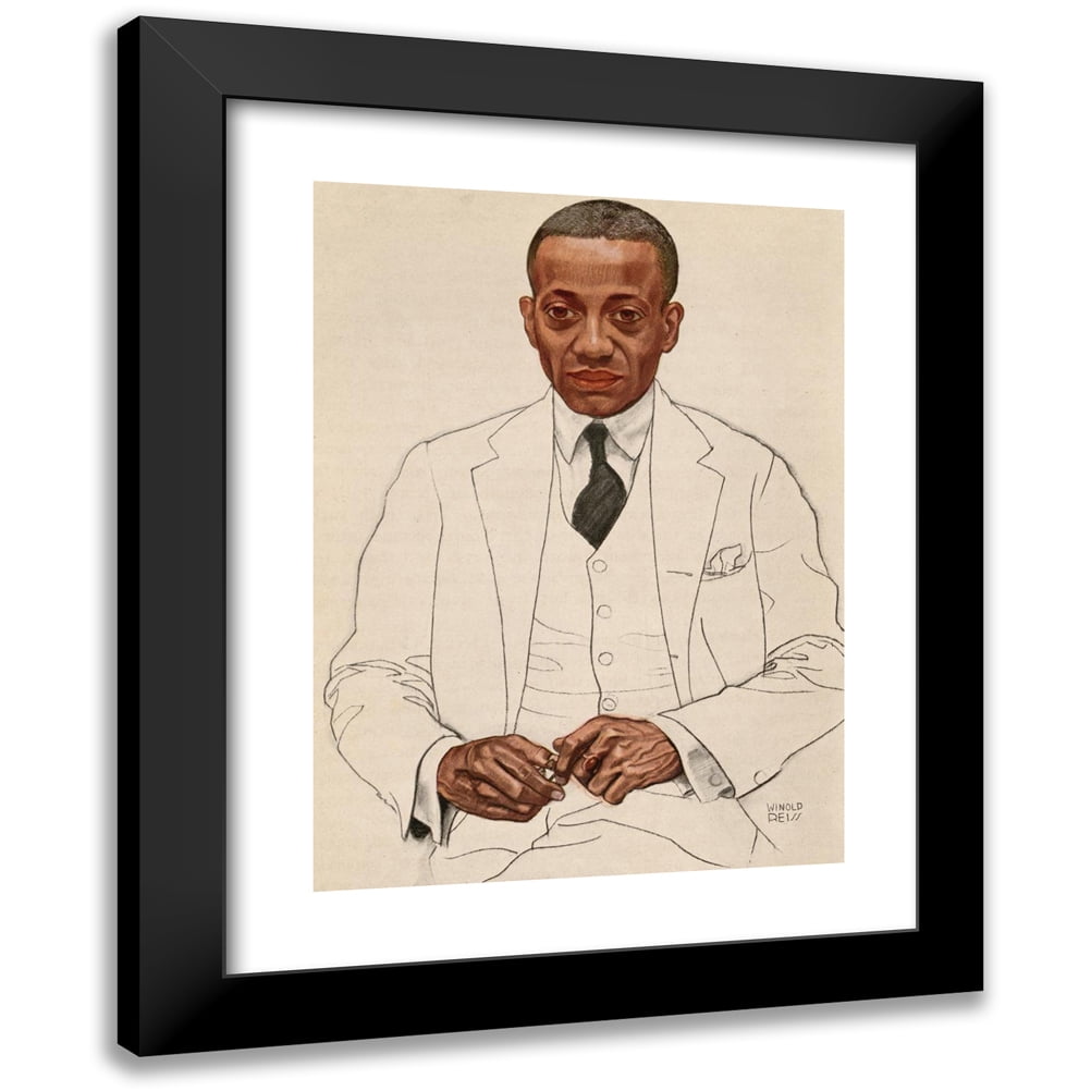 Winold Reiss 11x14 Black Modern Framed Museum Art Print Titled - Alain ...