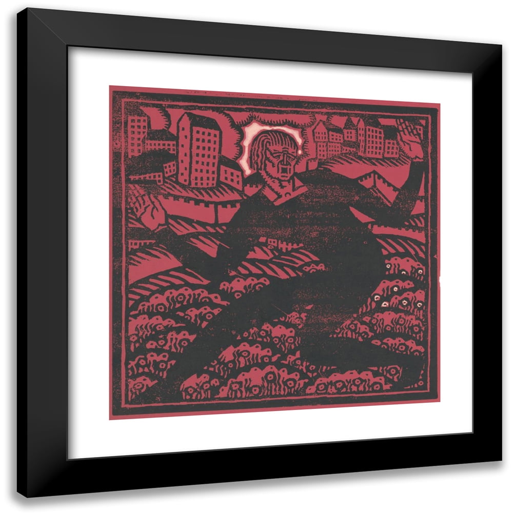 Winold Reiss 12x12 Black Modern Framed Museum Art Print Titled - Design ...