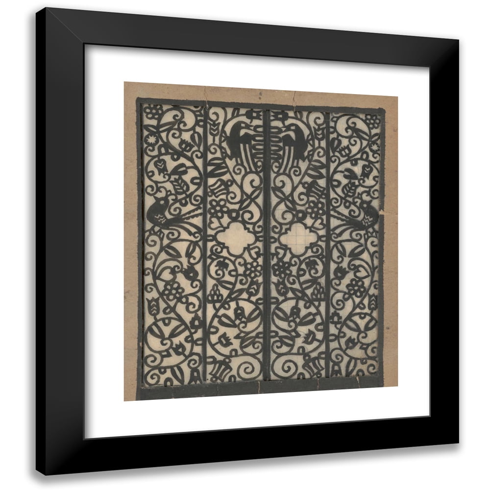 Winold Reiss 12x14 Black Modern Framed Museum Art Print Titled - Design Drawings for the ...