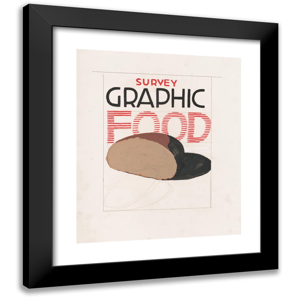 Winold Reiss 12x14 Black Modern Framed Museum Art Print Titled ...