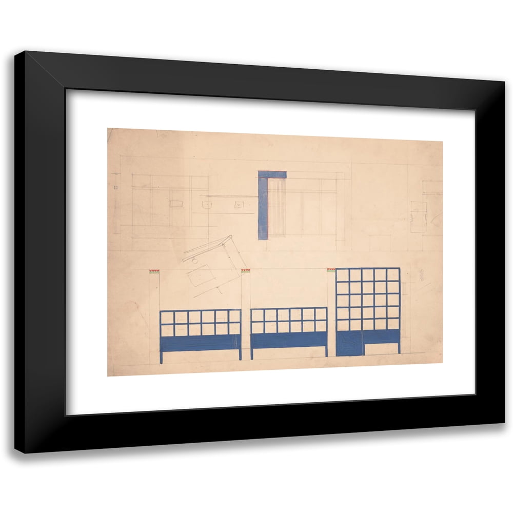 Winold Reiss 14x11 Black Modern Framed Museum Art Print Titled ...