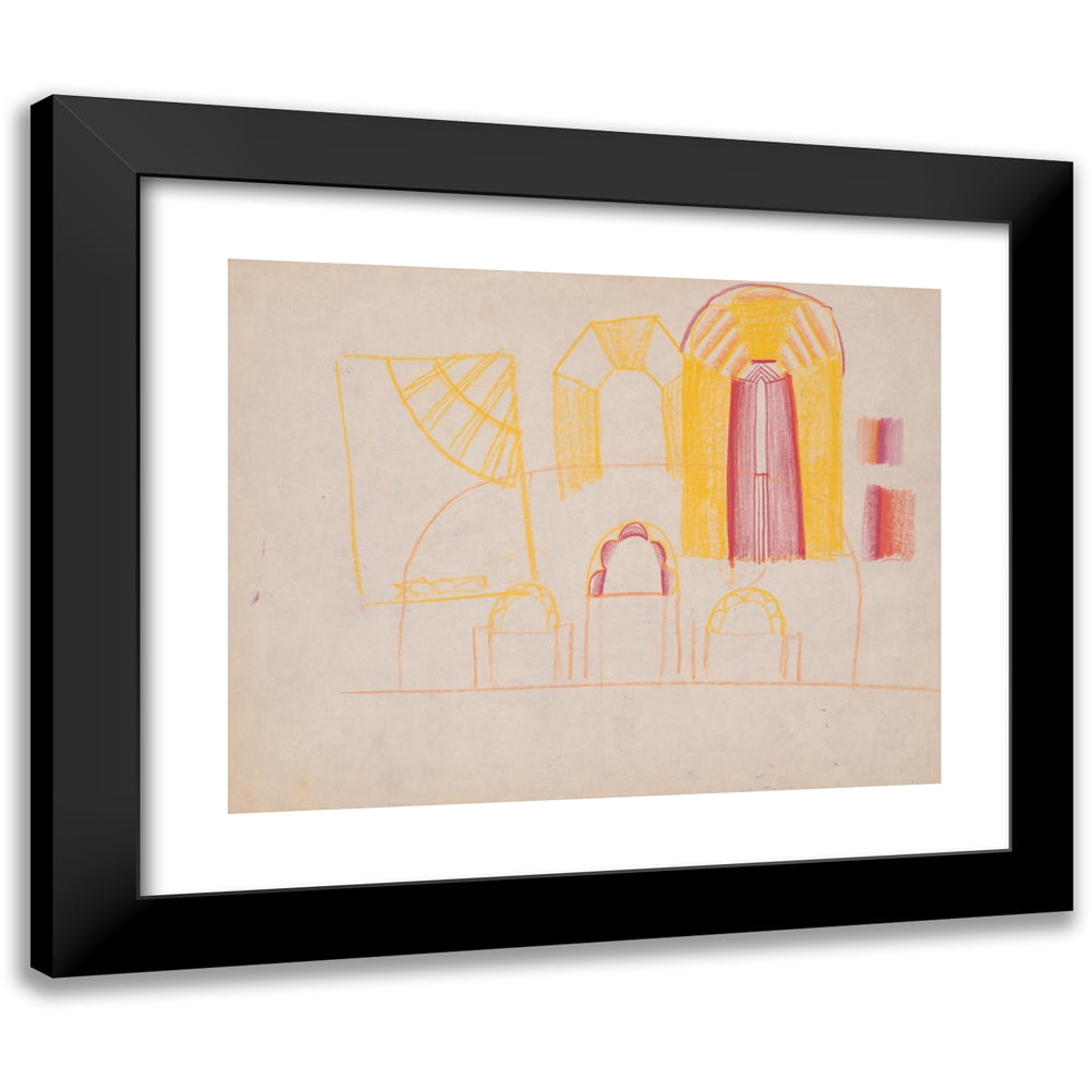 Winold Reiss 14x12 Black Modern Framed Museum Art Print Titled - Design ...
