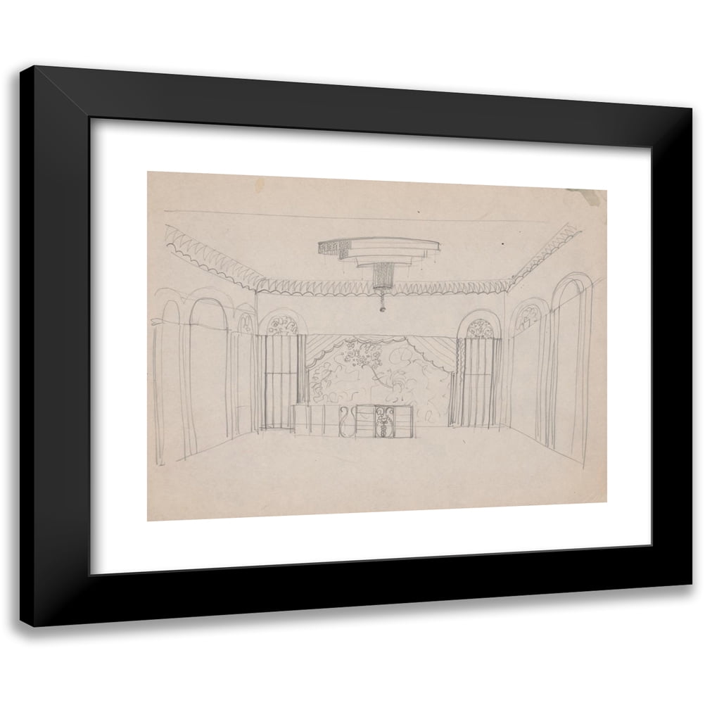 Winold Reiss 14x12 Black Modern Framed Museum Art Print Titled - Design ...