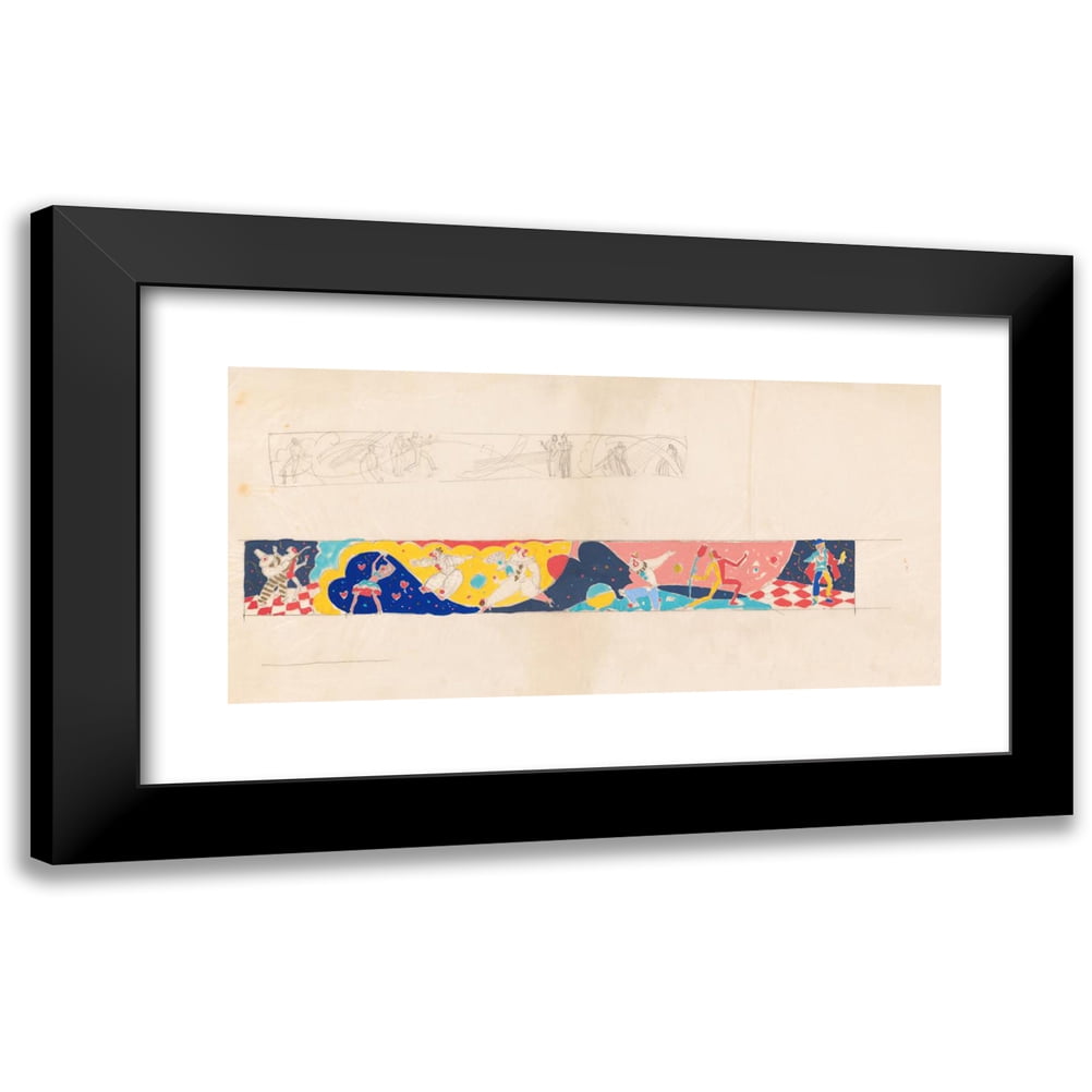 Winold Reiss 14x9 Black Modern Framed Museum Art Print Titled - (Design ...