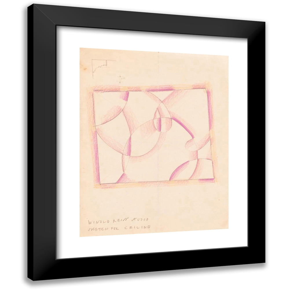 Winold Reiss 15x18 Black Modern Framed Museum Art Print Titled ...