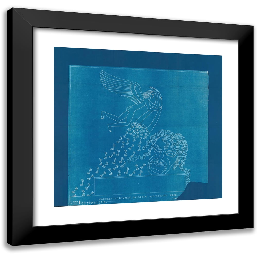 Winold Reiss 16x15 Black Modern Framed Museum Art Print Titled - Design ...