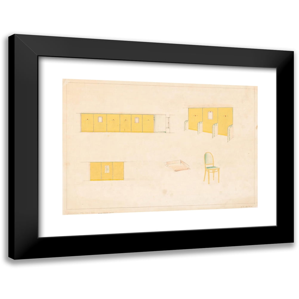 Winold Reiss 18x14 Black Modern Framed Museum Art Print Titled - Design ...