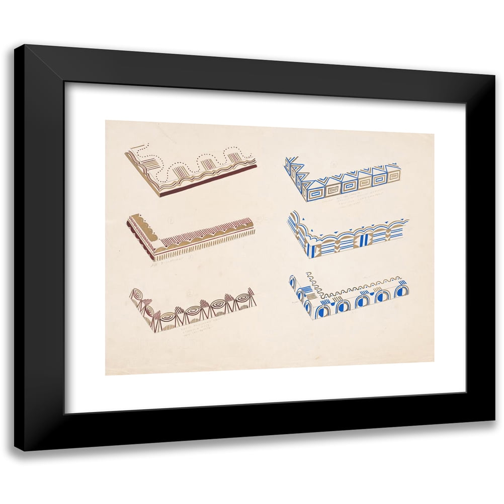 Winold Reiss 18x15 Black Modern Framed Museum Art Print Titled ...
