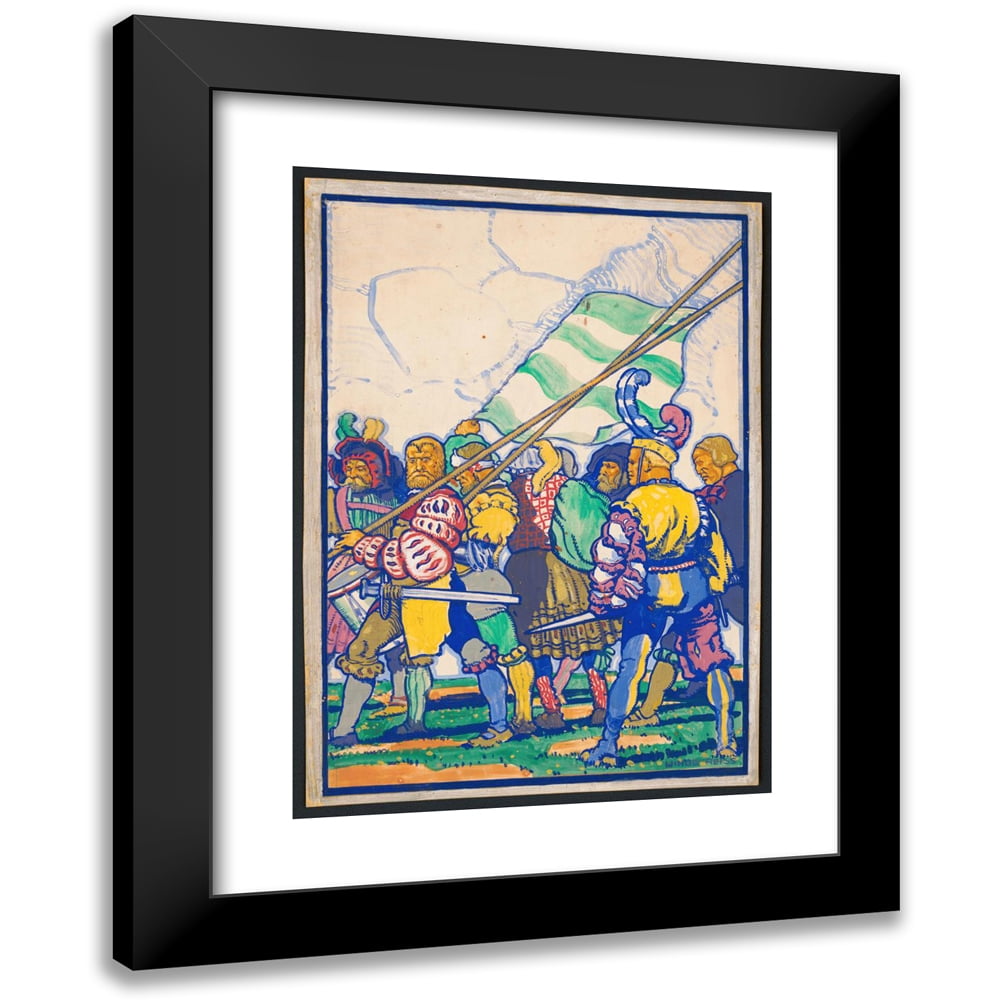 Winold Reiss 18x24 Black Modern Framed Museum Art Print Titled ...